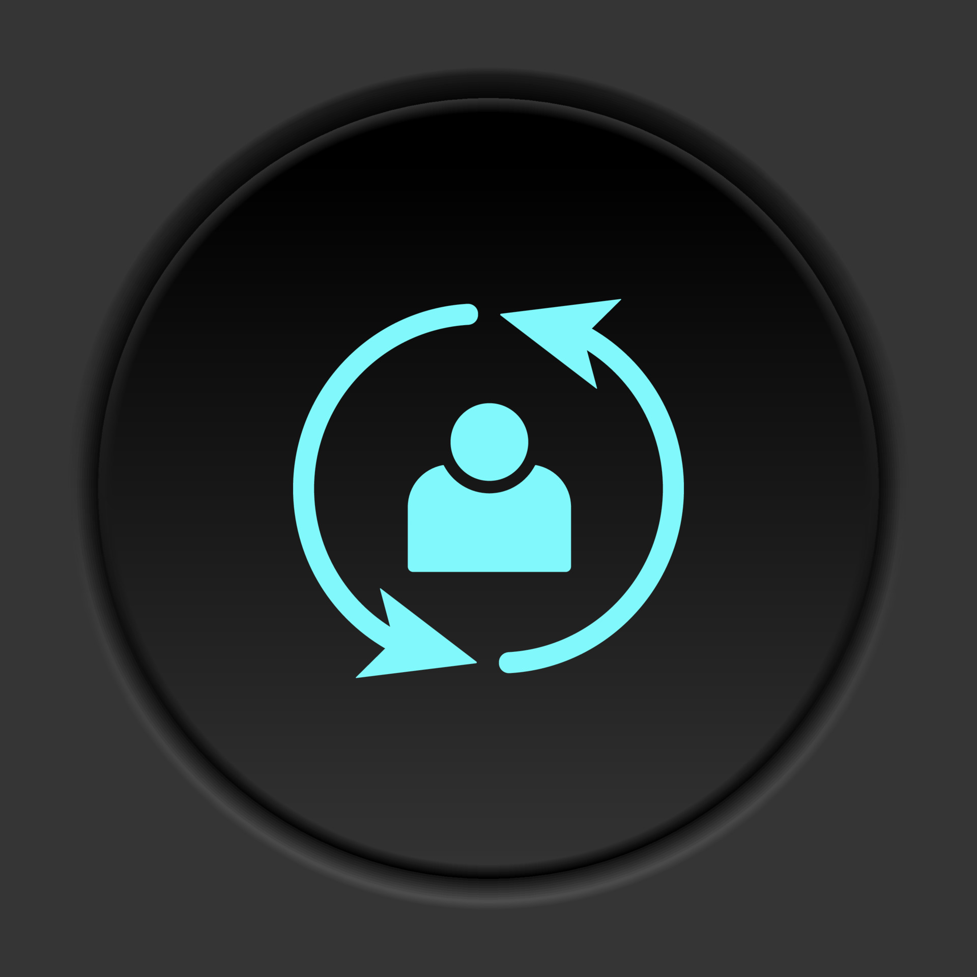 Round Button Icon User Refresh Button Banner Round Badge Interface For Application