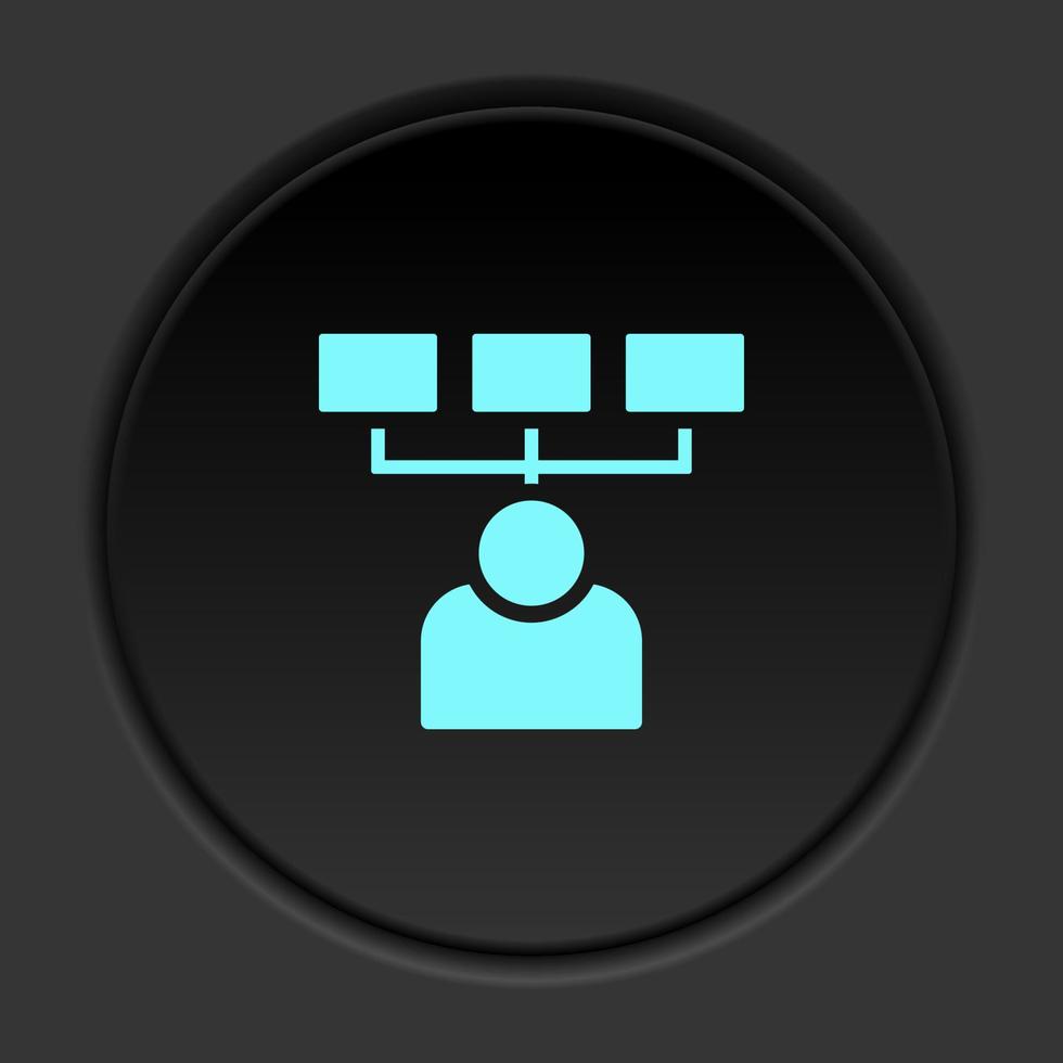 Round Button Icon Skills Users Button Banner Round Badge Interface For Application