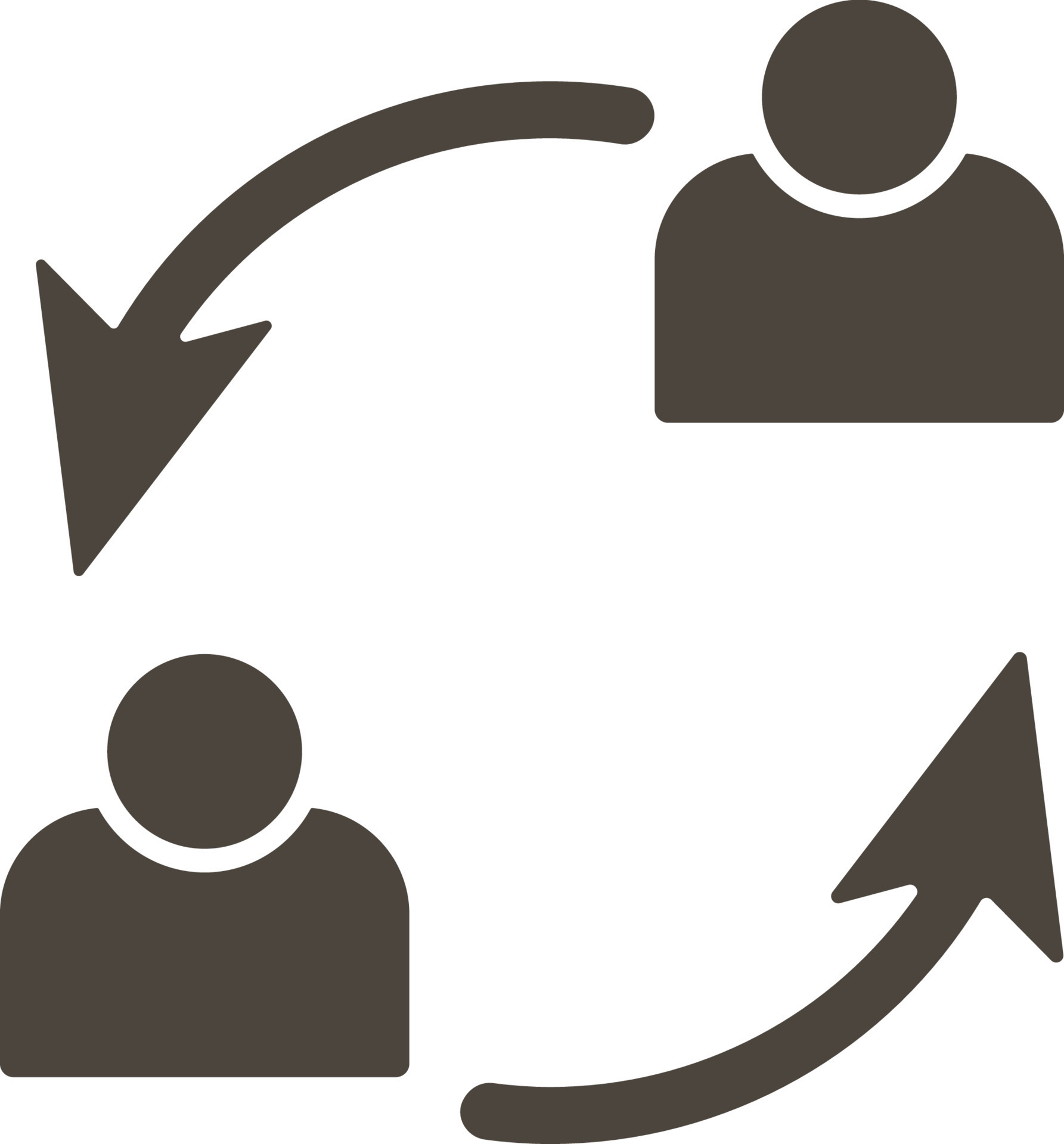 Users Avatars Refresh Vector Icon Simple Element Illustrationusers