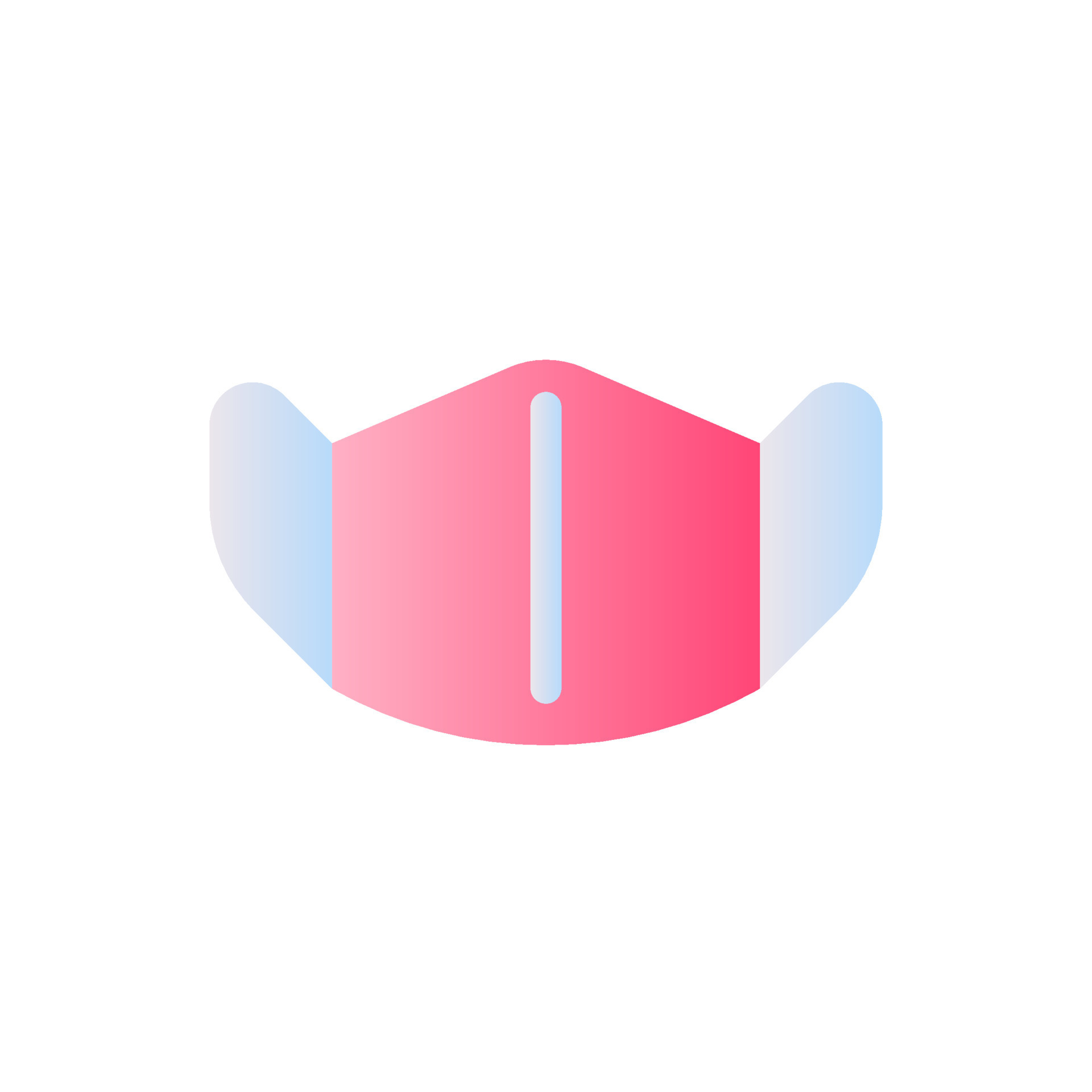 médico cara máscara plano degradado bicolor ui icono. protector equipo. enfermedad prevención ...