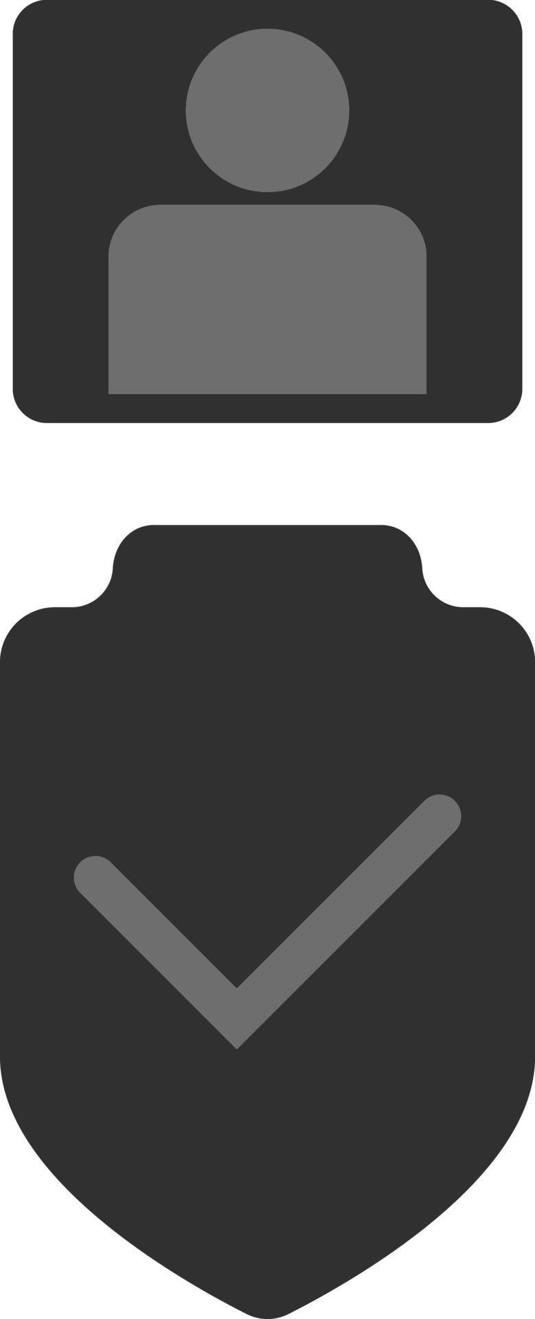 Shield Man Element Of Web Development Vector Icon Development Icon