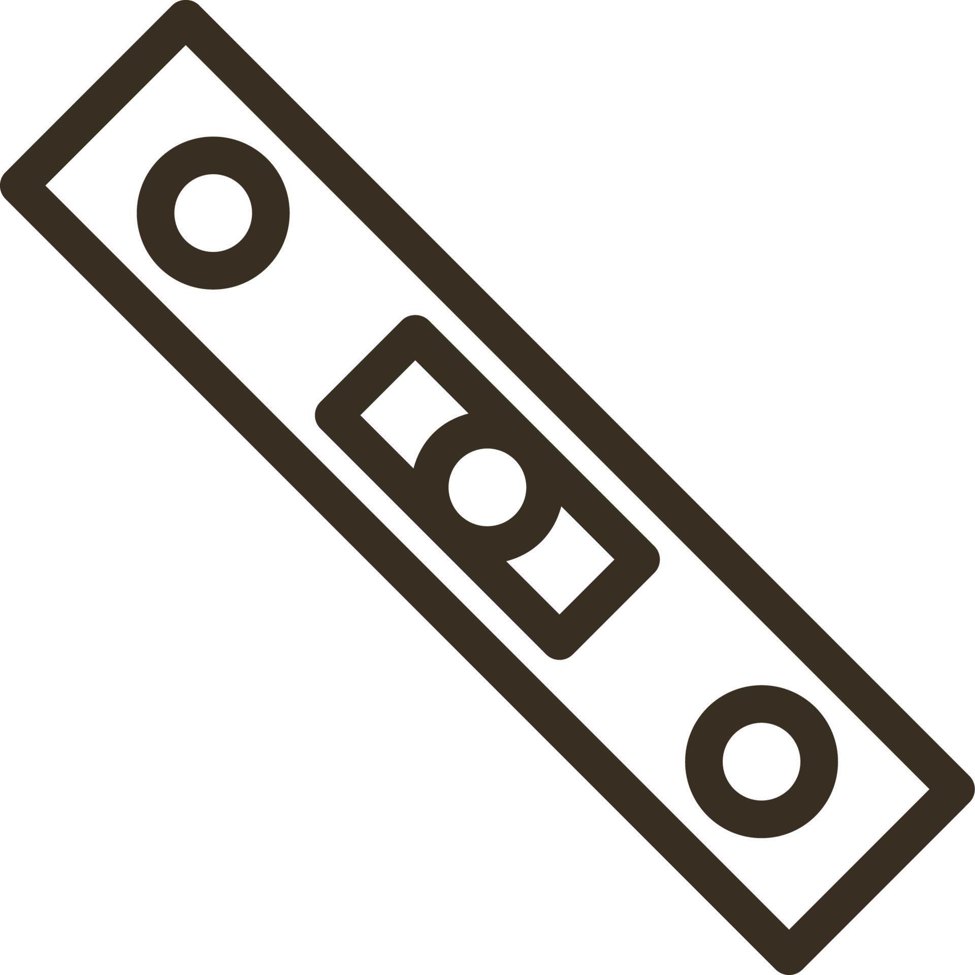 Level, tool vector icon. Element of design tool for mobile concept and web apps vector. Thin ...