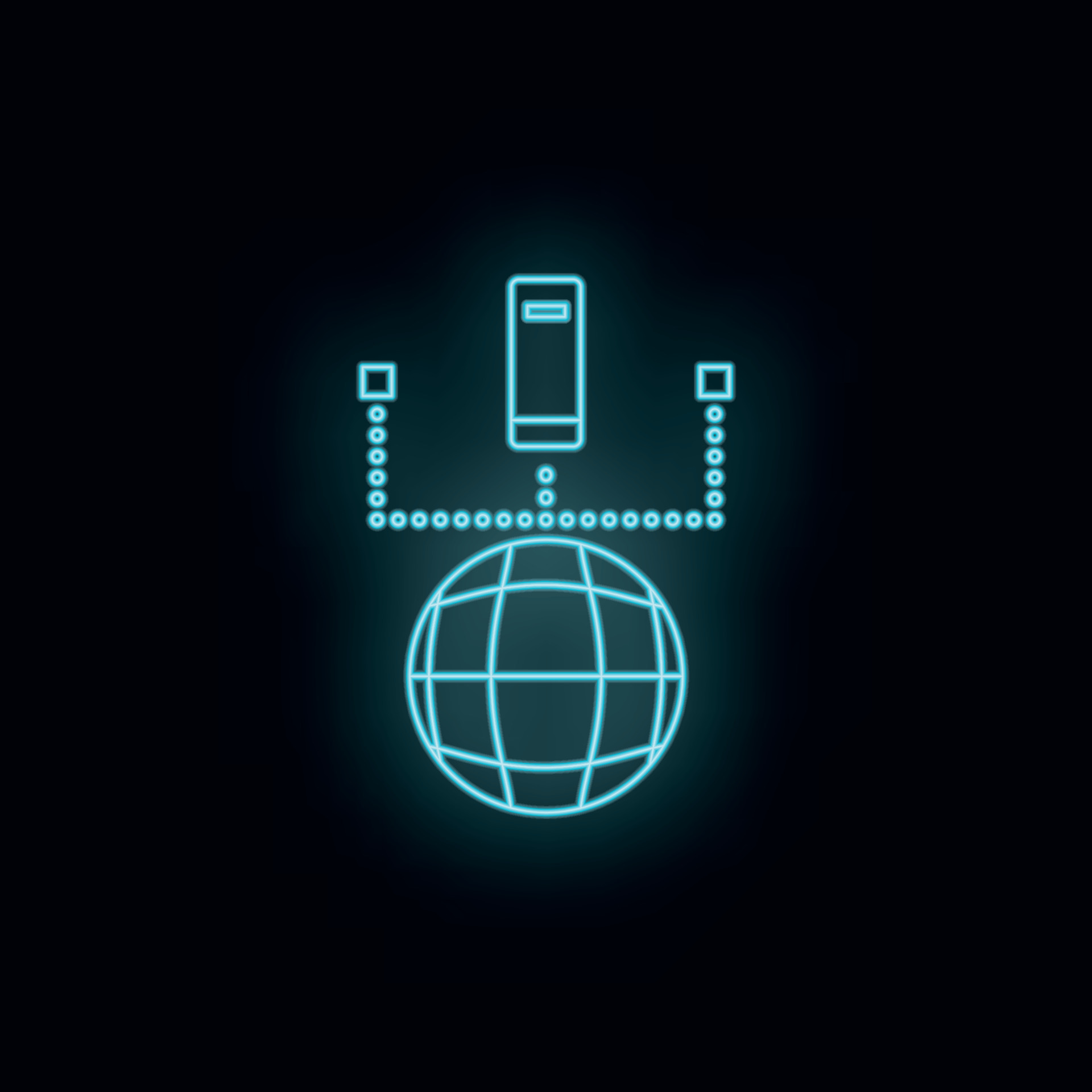 Network Database Neon Icon Web Development Vector Icon Element Of Simple Symbol For