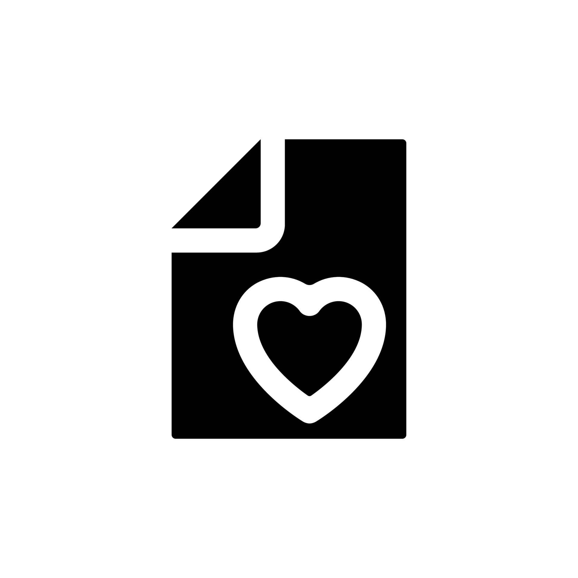 Digital Heart Screening Result Black Glyph Ui Icon Electronic Cardiogram User Interface Design