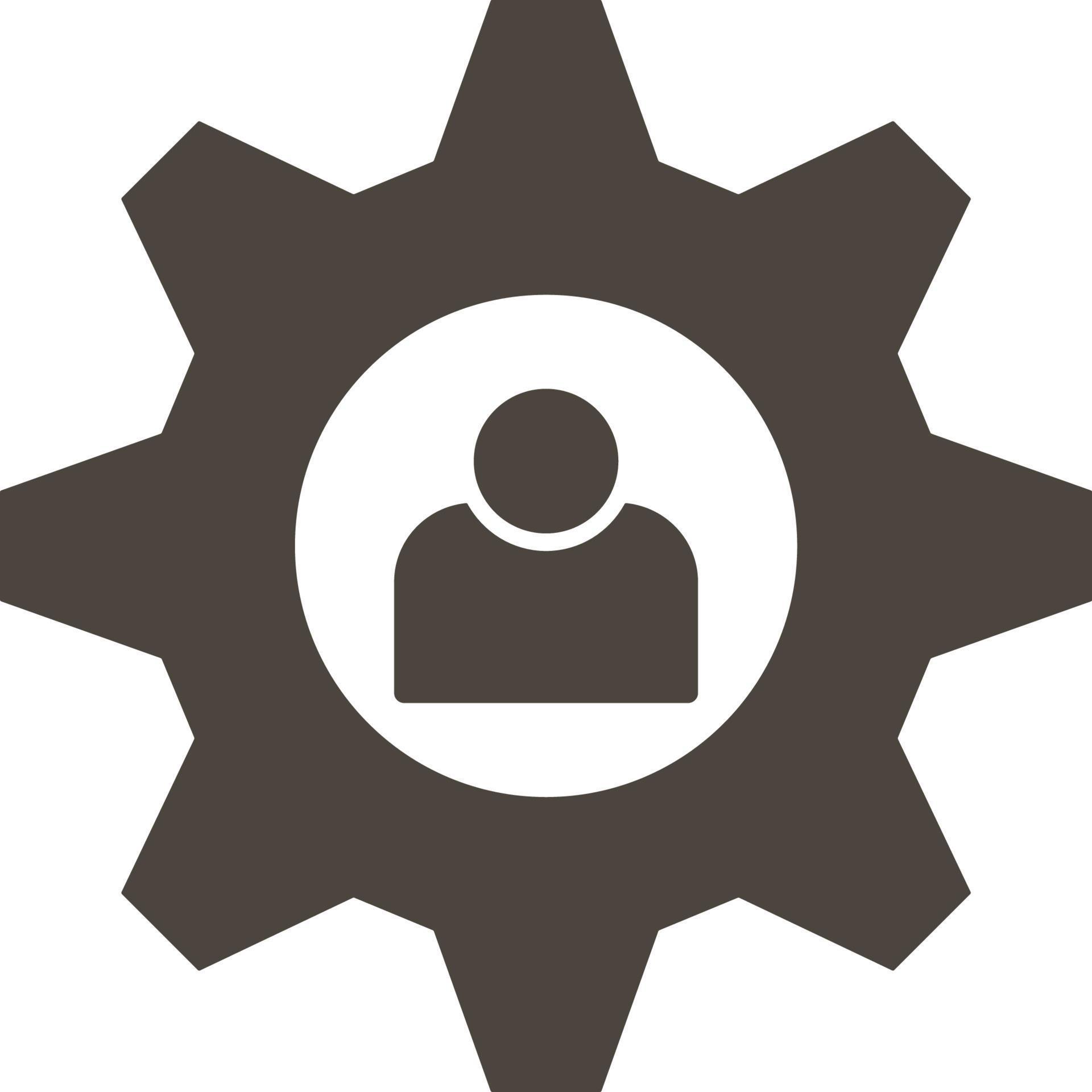 Setting, user vector icon. Simple element illustrationSetting, user ...