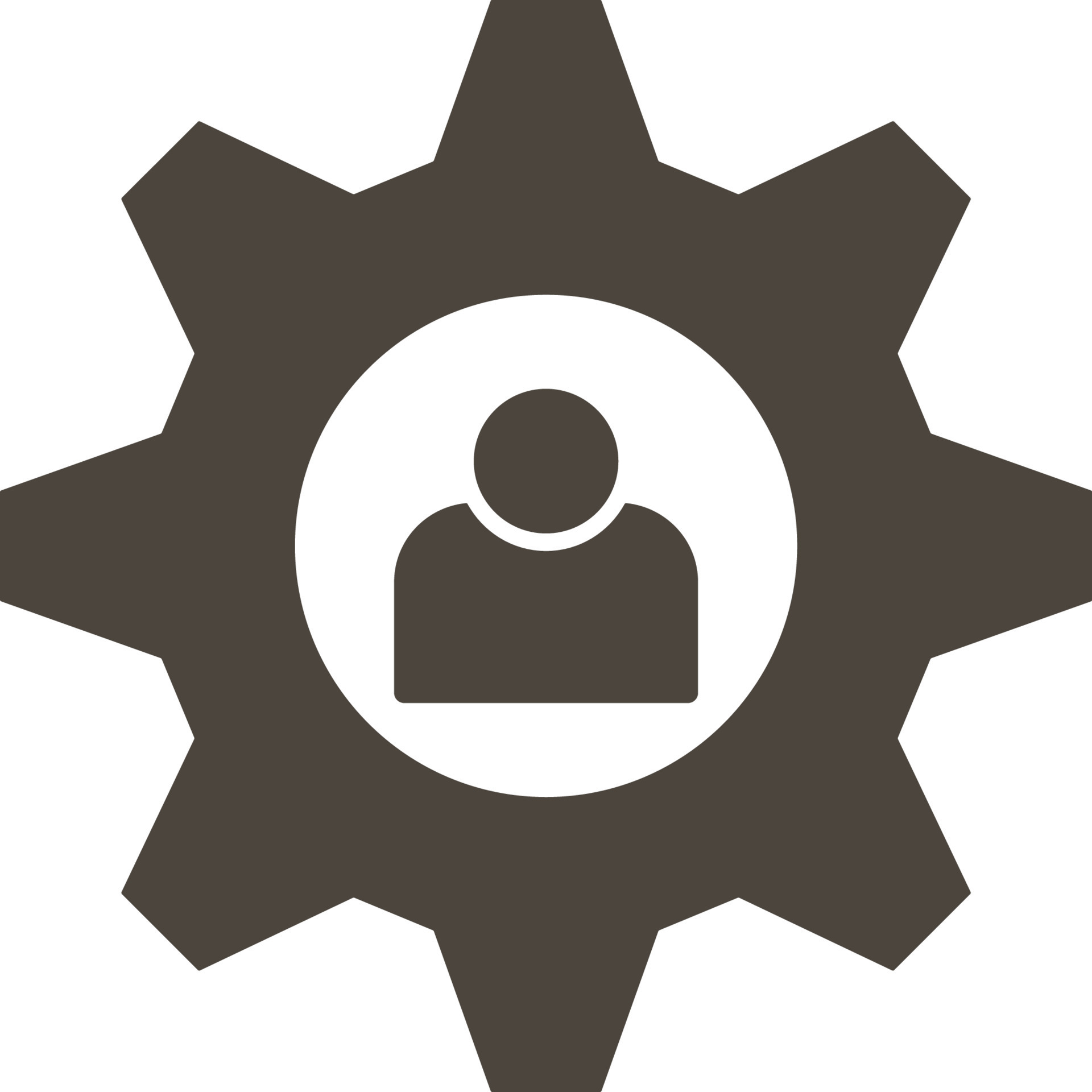 Setting, user vector icon. Simple element illustrationSetting, user ...