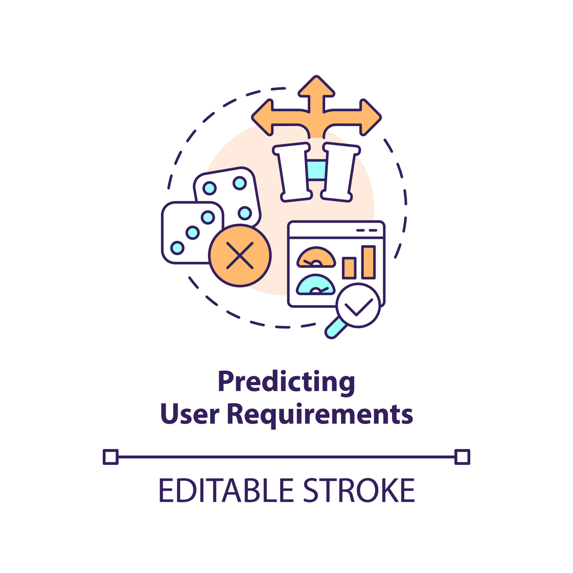 Predicting User Requirements Concept Icon Frequent Ux Design Mistake Abstract Idea Thin Line