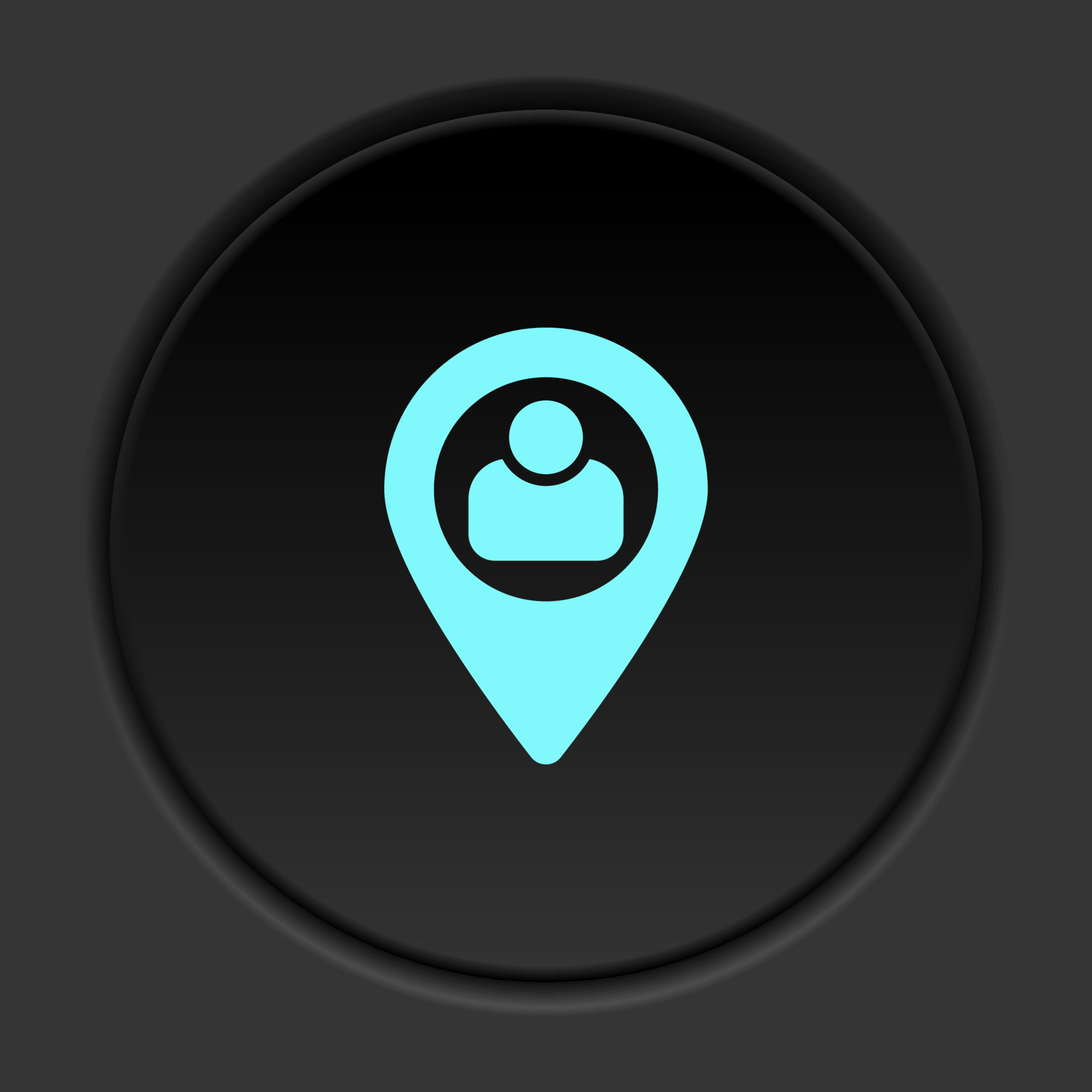 Round Button Icon User Location Button Banner Round Badge Interface For Application
