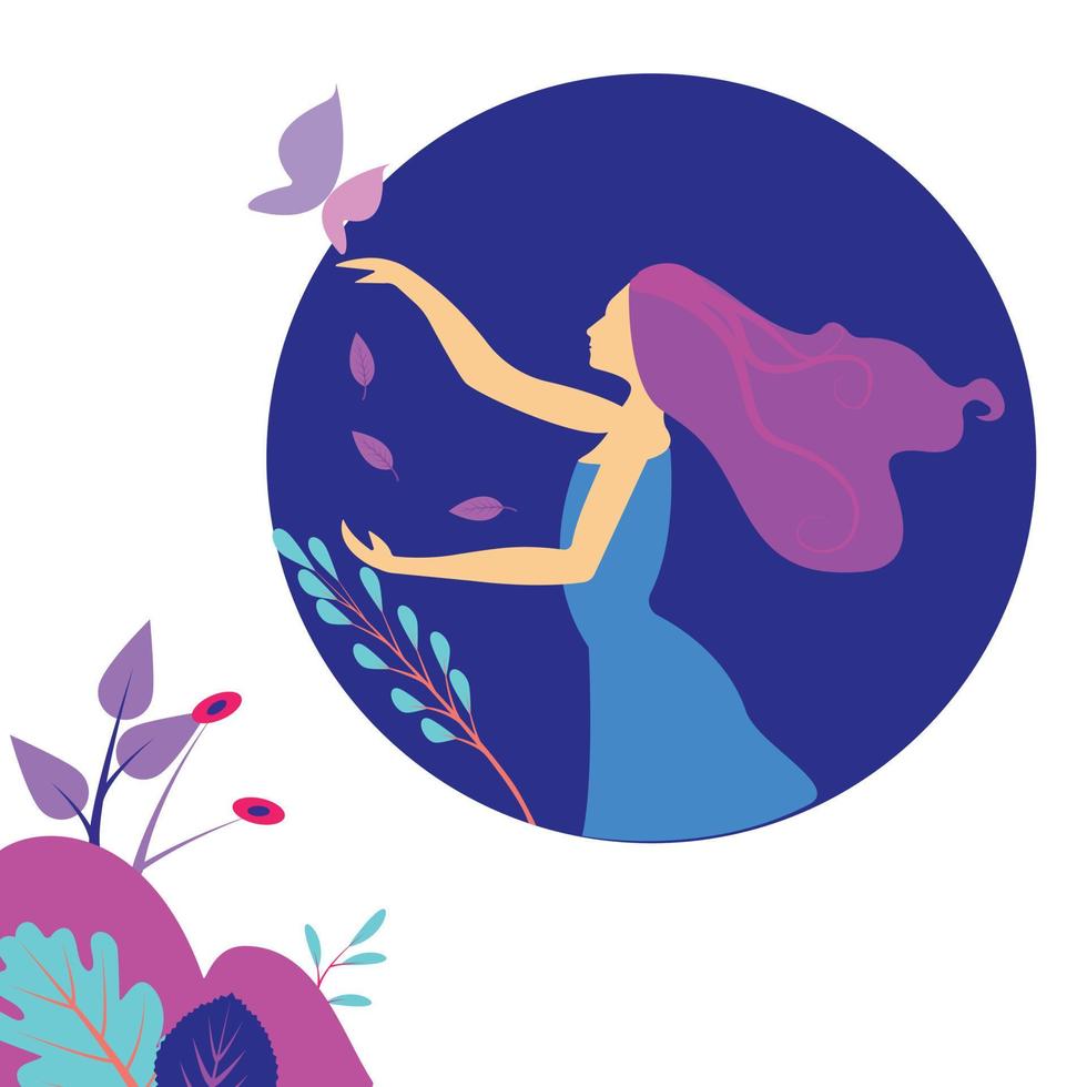 Beautiful Fashion Women With Abstract Design Elements 21536100 Vector Art At Vecteezy