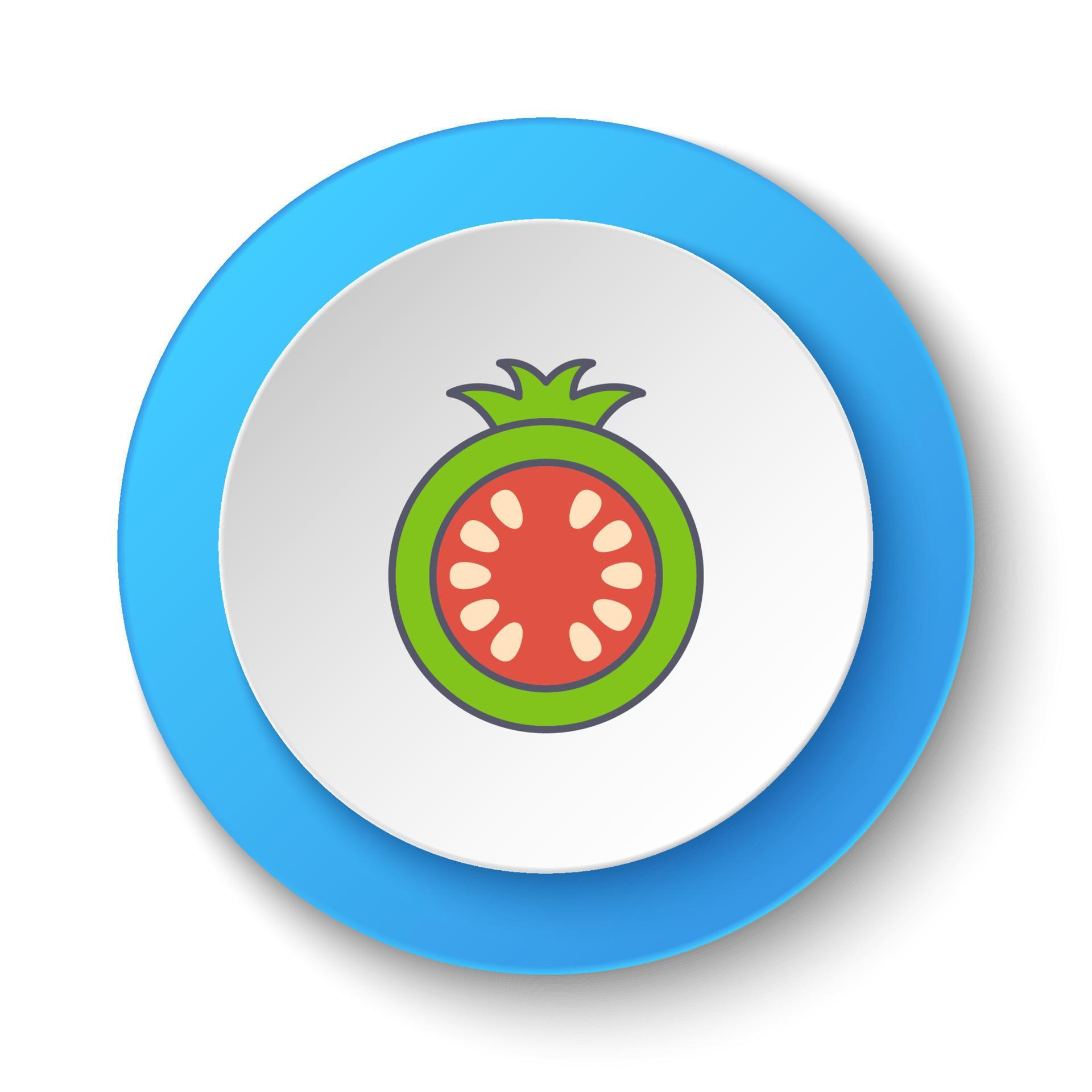 Round Button For Web Icon Tomatoes Button Banner Round Badge Interface For Application
