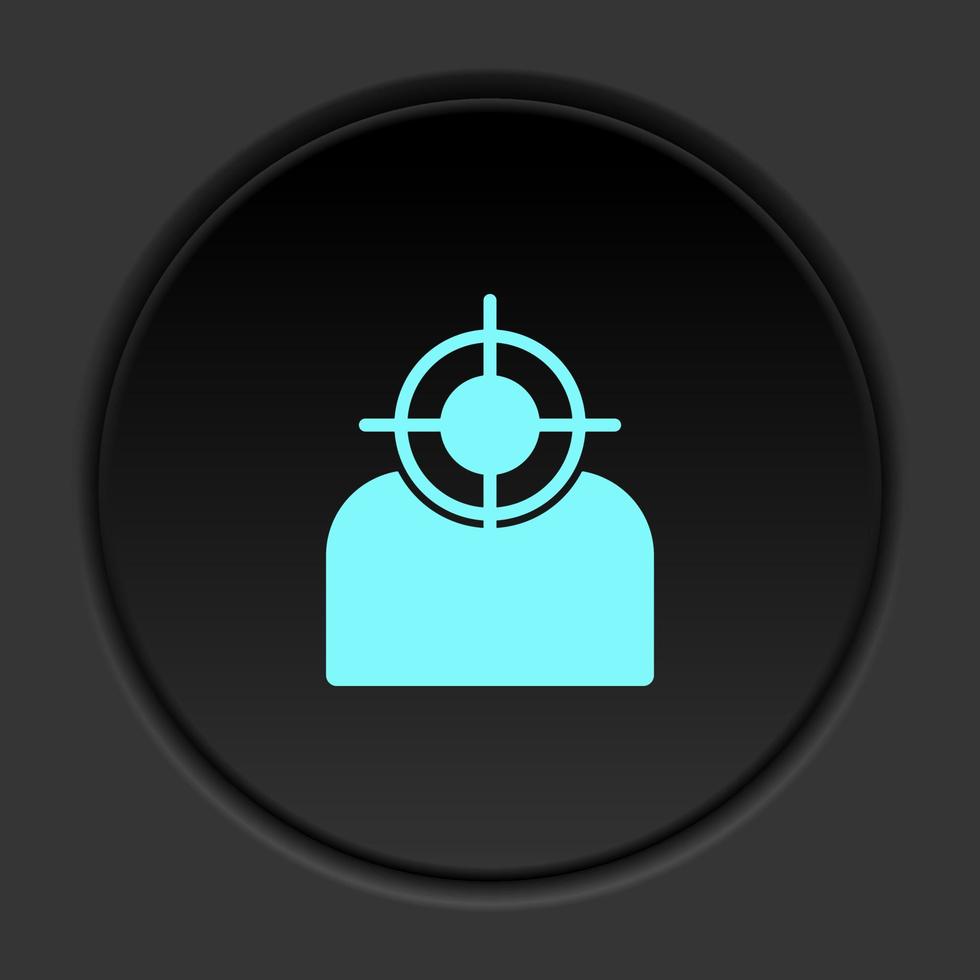 Round Button Icon Target User Button Banner Round Badge Interface For Application