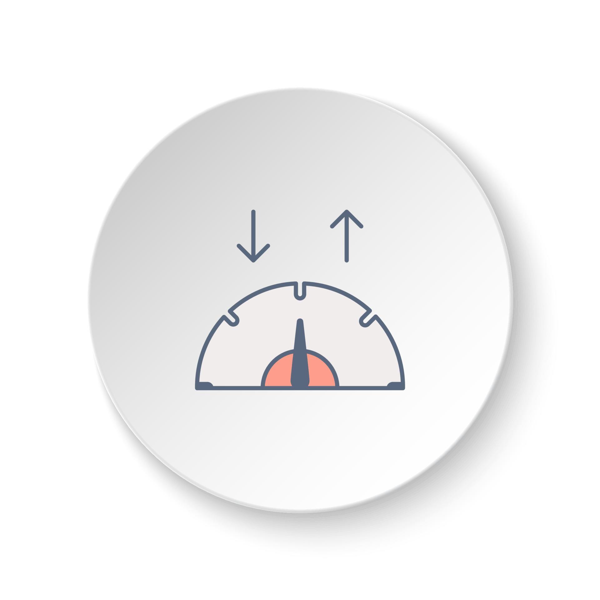 Round Button For Web Icon Speed Network Button Banner Round Badge Interface For Application