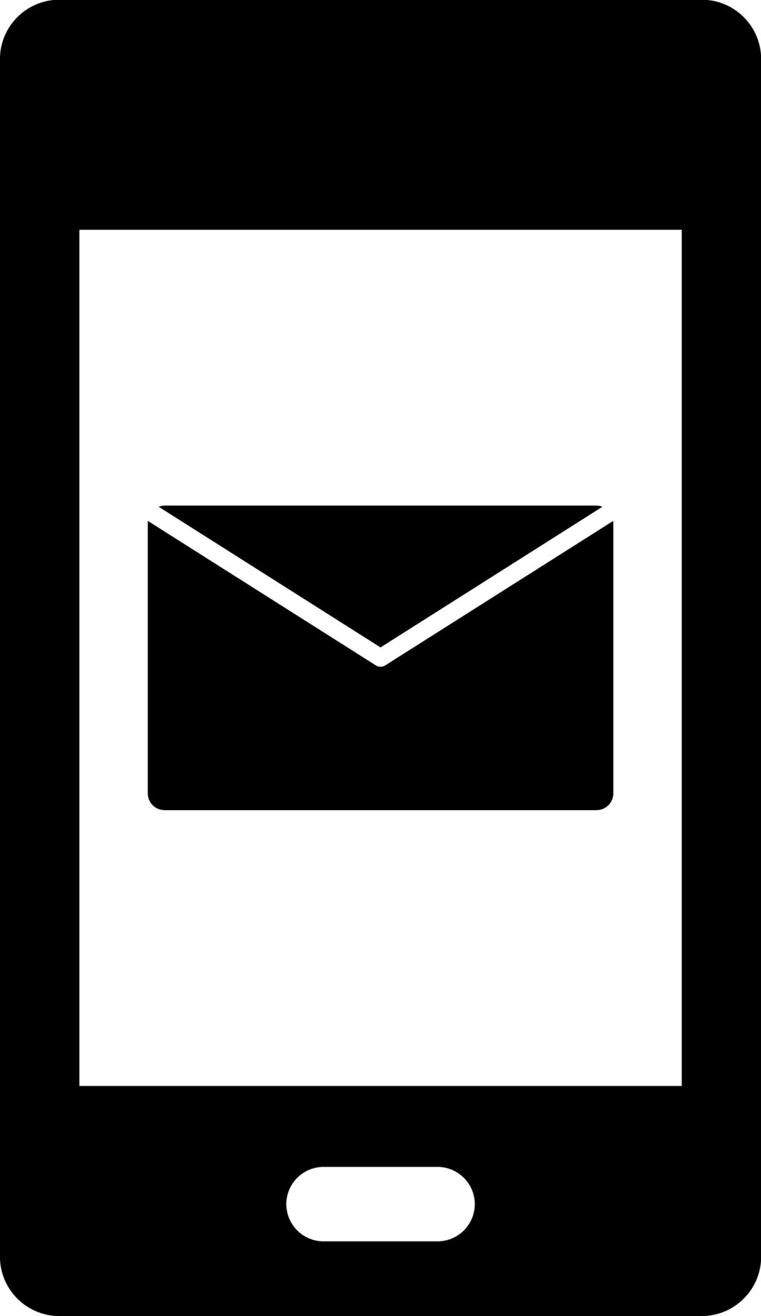 Phone Message Vector Icon Simple Element Illustration From Ui Concept Mobile Concept Vector