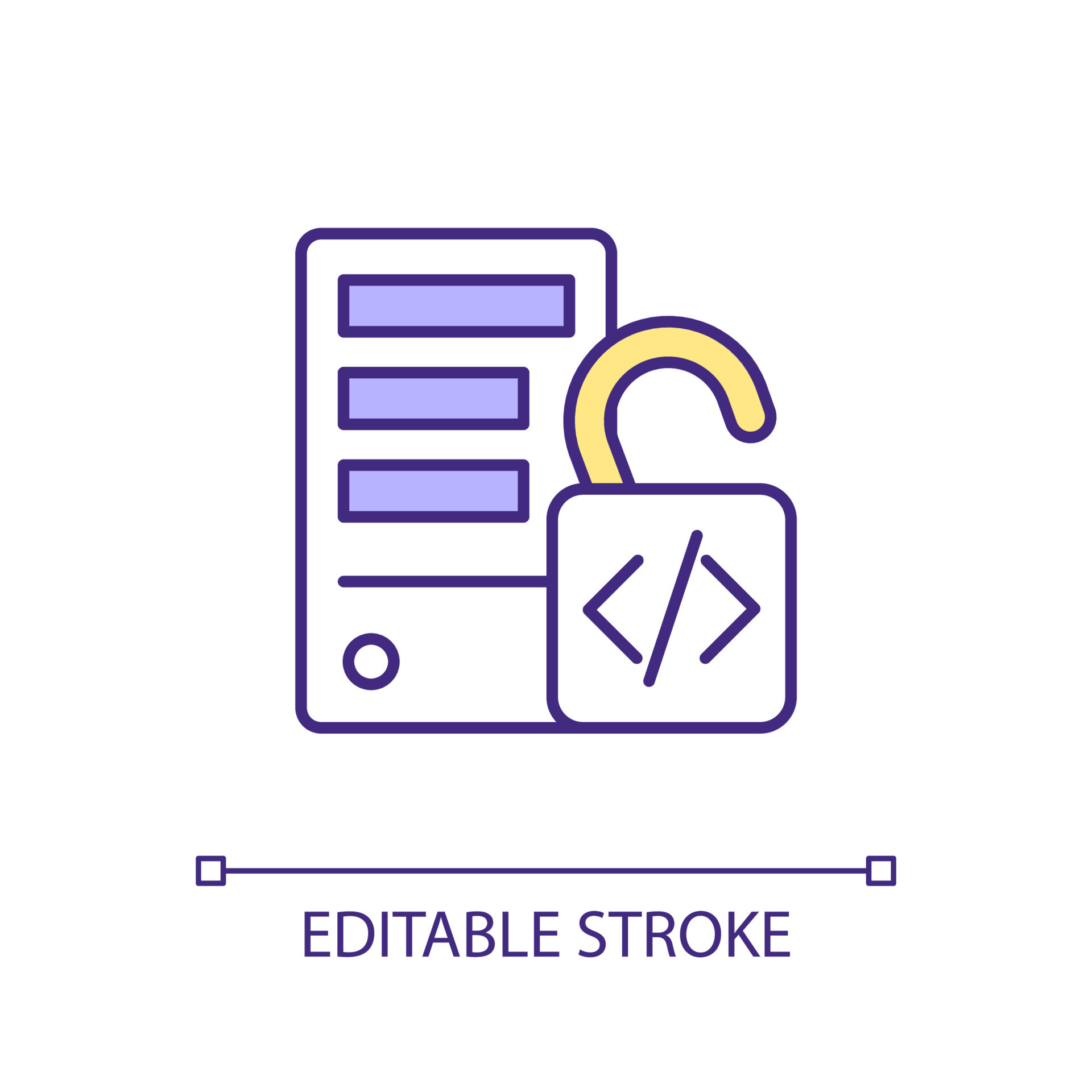 Open Source Database Rgb Color Icon Free To View Codebase Accessible Modification And Usage