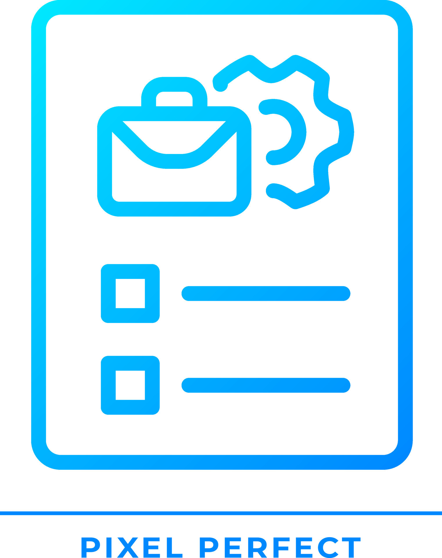 Job Description Pixel Perfect Gradient Linear Vector Icon List Of Requirements And Duties Work