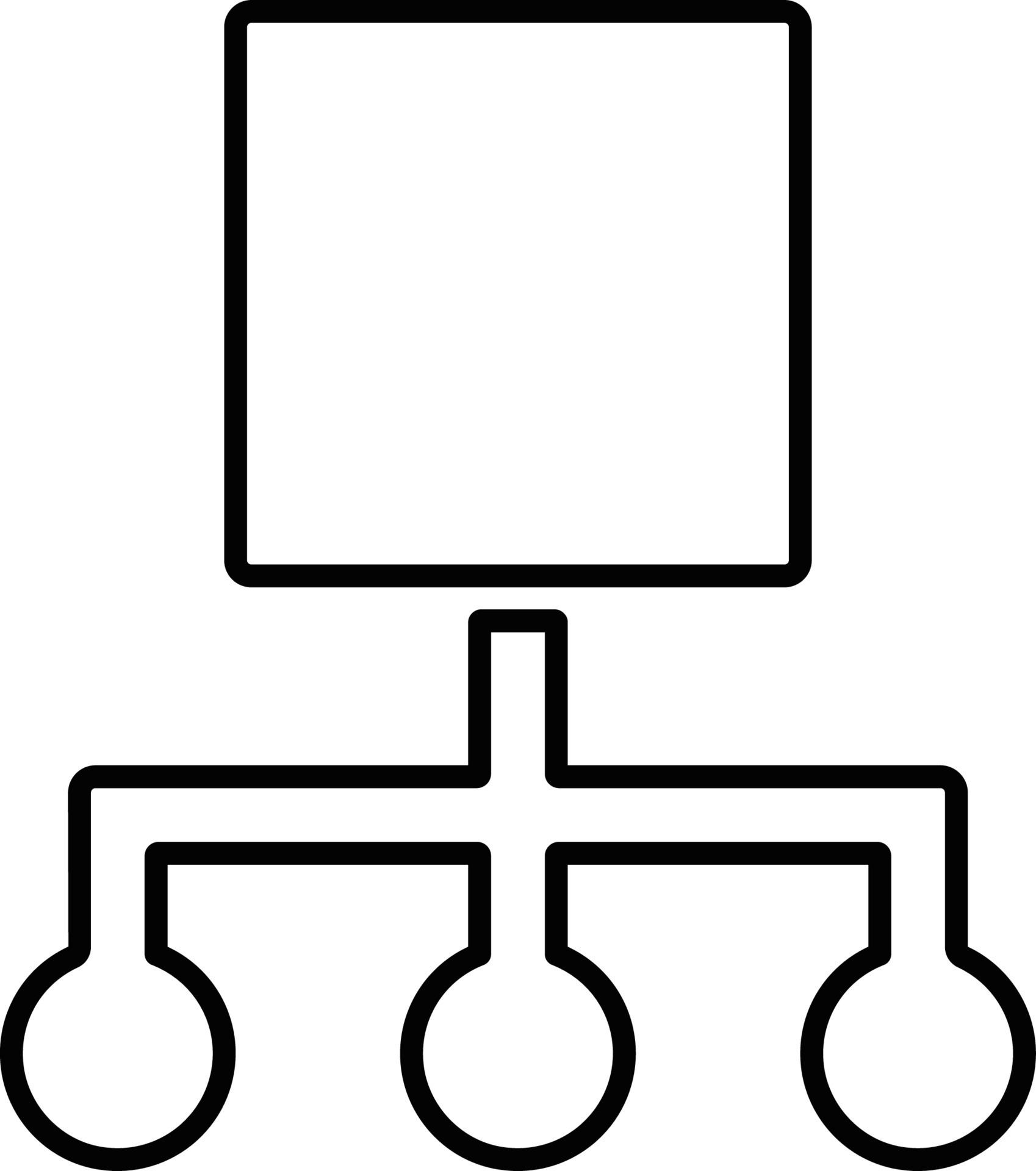 Line vector icon hierarchical, network. Outline vector icon on white ... Line vector icon hierarchical, network. Outline vector icon on white ...