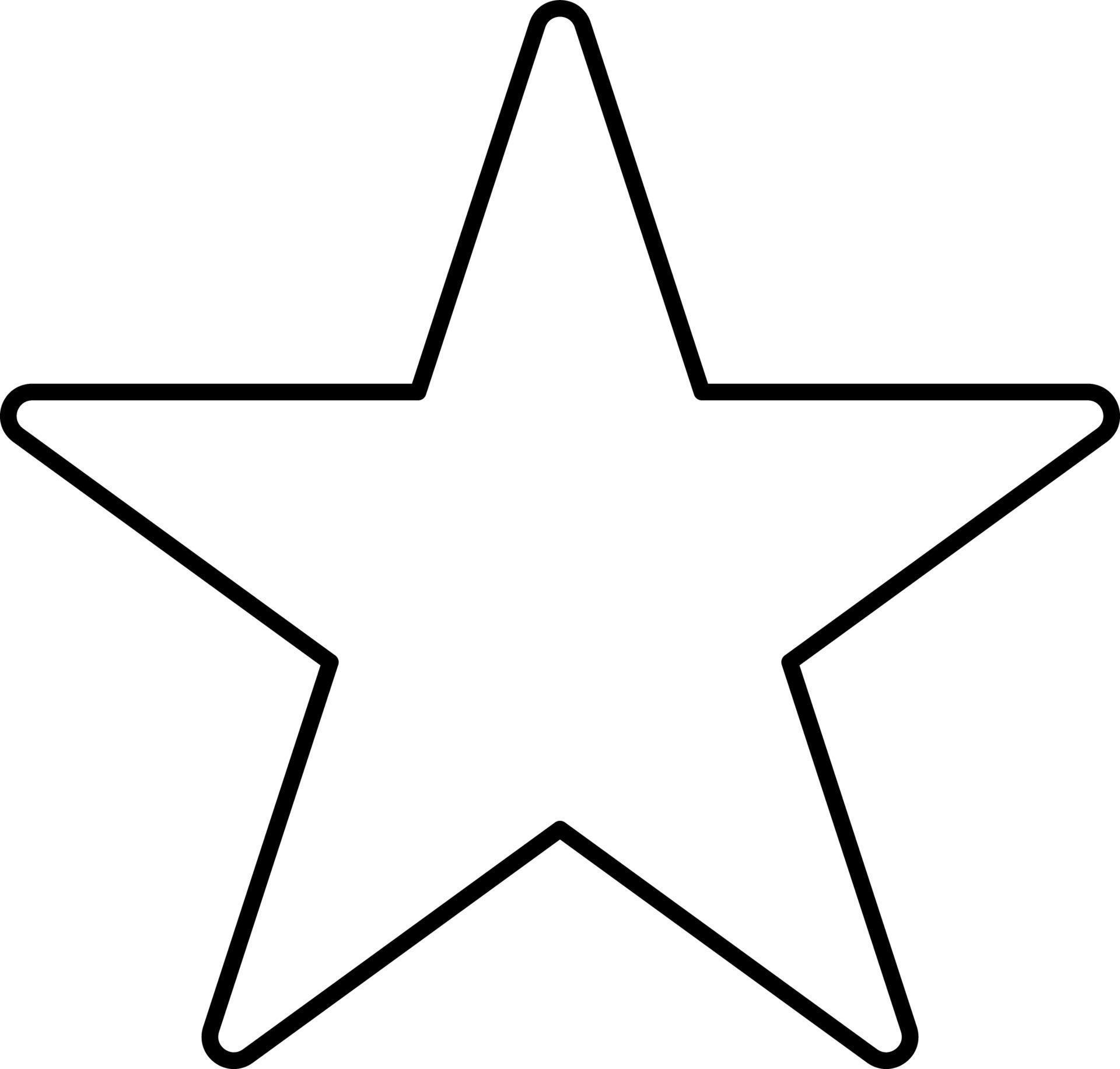 Line vector icon star. Outline vector icon on white background 21551008 ...