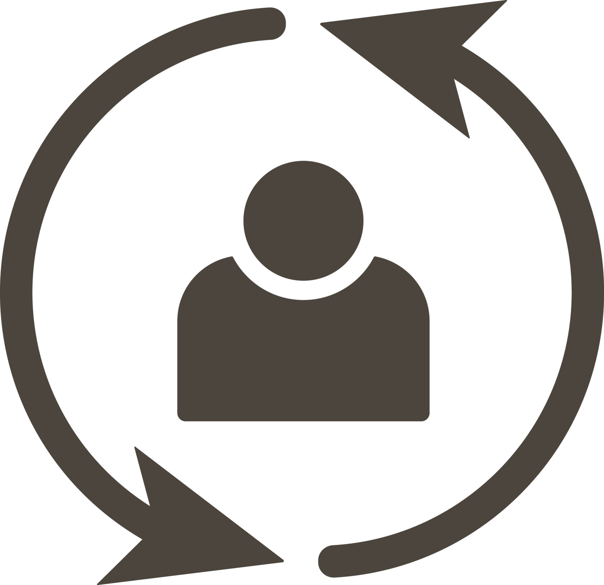 User Refresh Vector Icon Simple Element Illustrationuser Refresh
