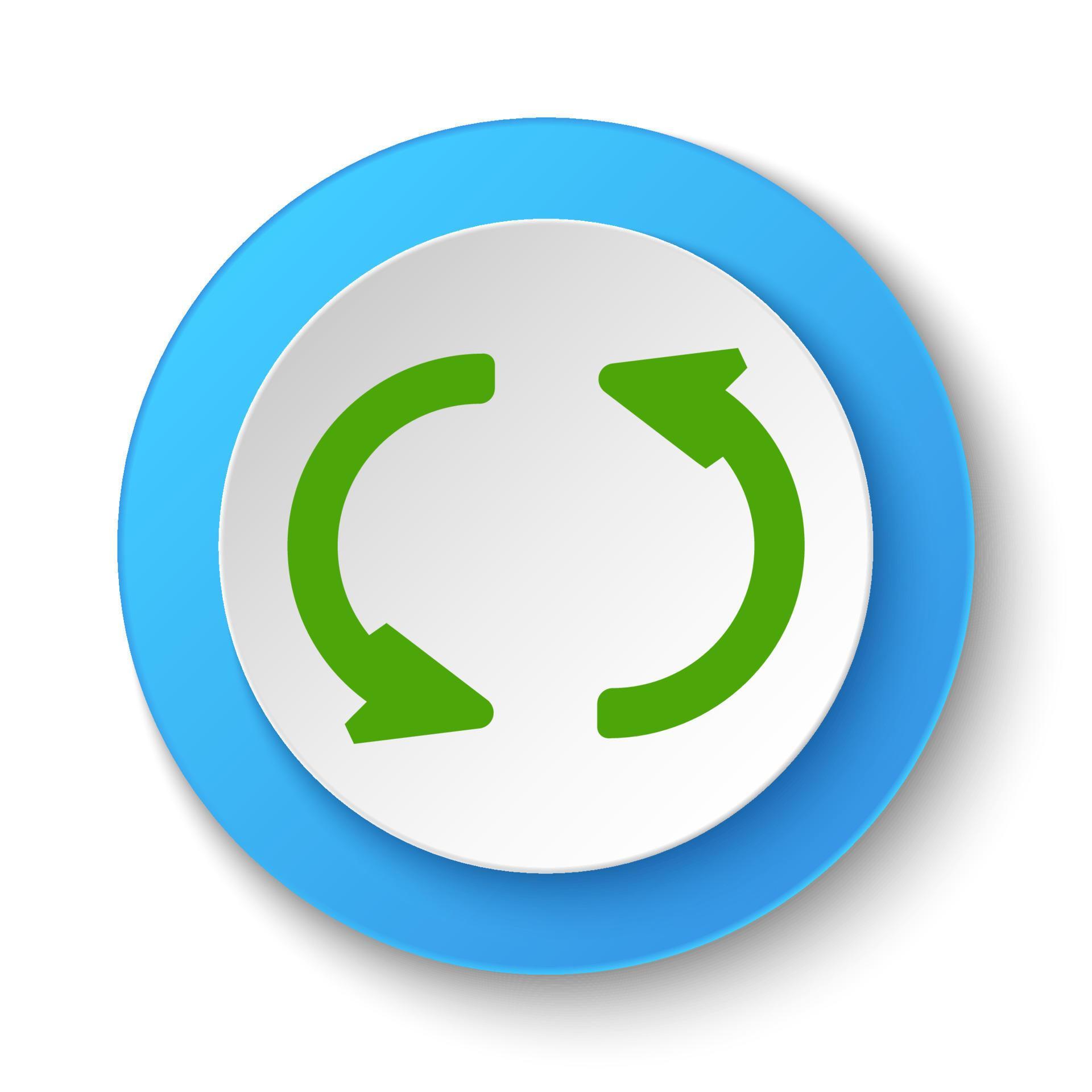 Round button for web icon, loading, refresh. Button banner round, badge interface for ...