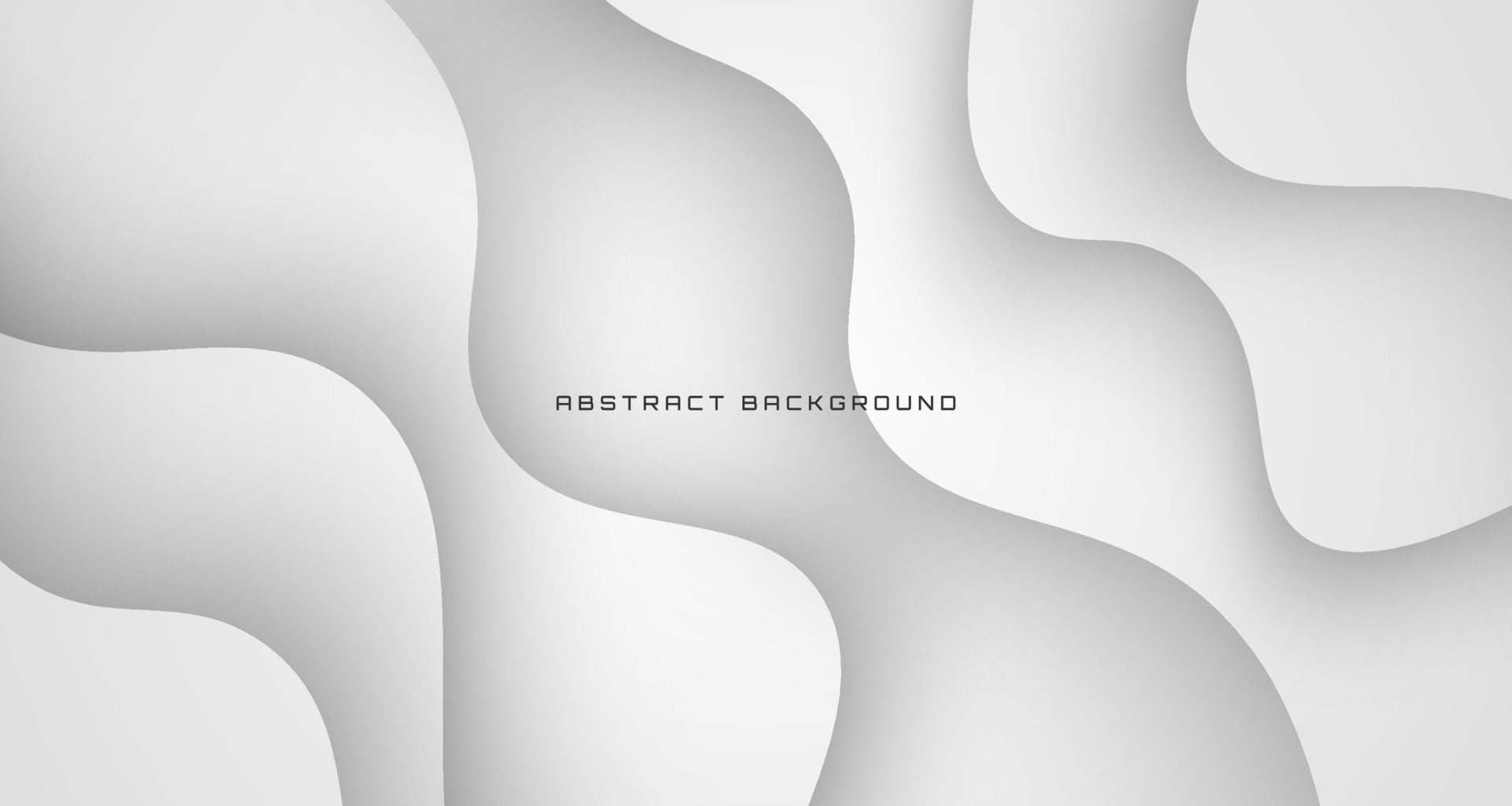 3D white geometric abstract background overlap layer on bright space ...