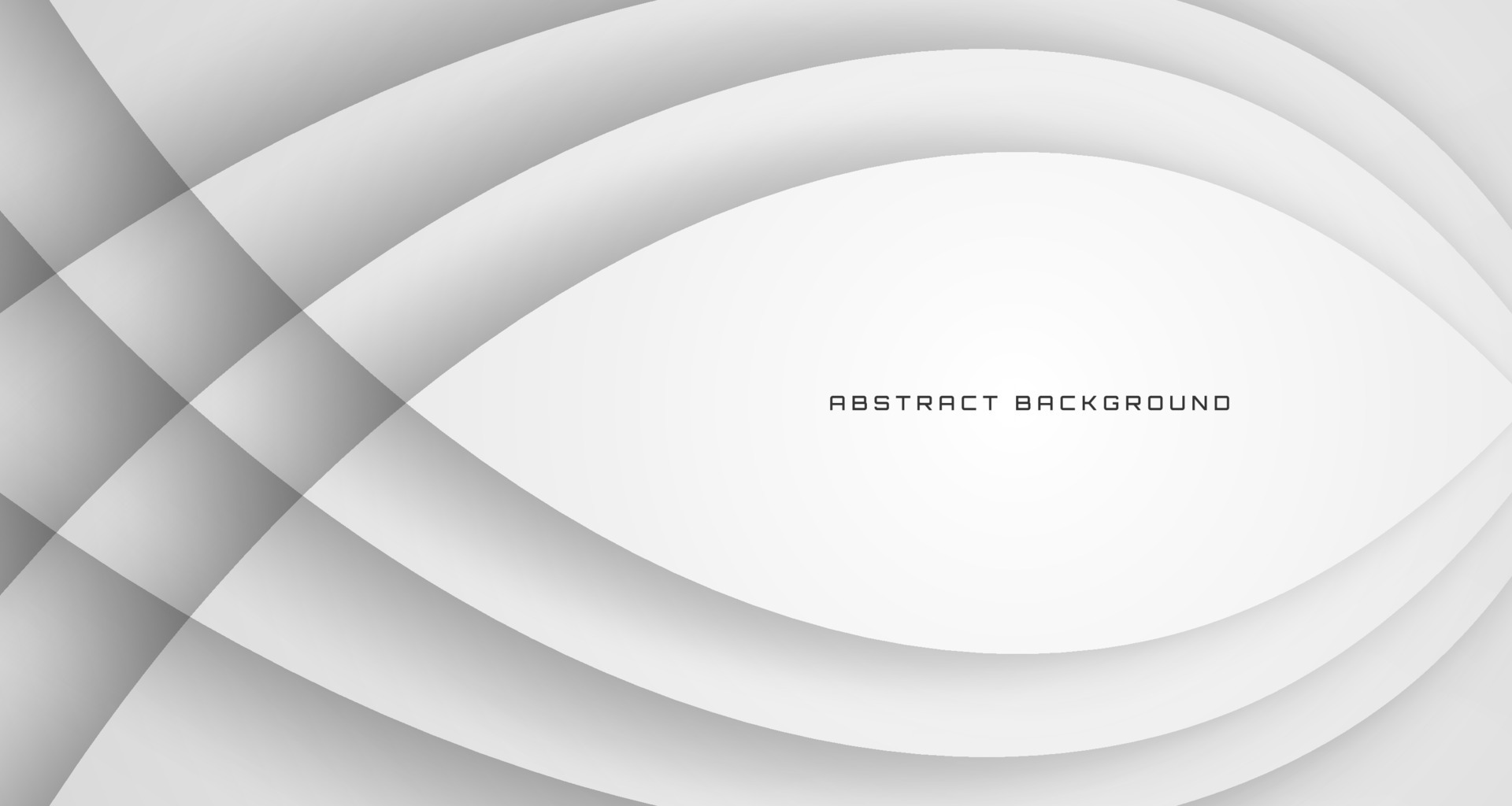 3d White Geometric Abstract Background Overlap Layer On Bright Space With Waves Decoration