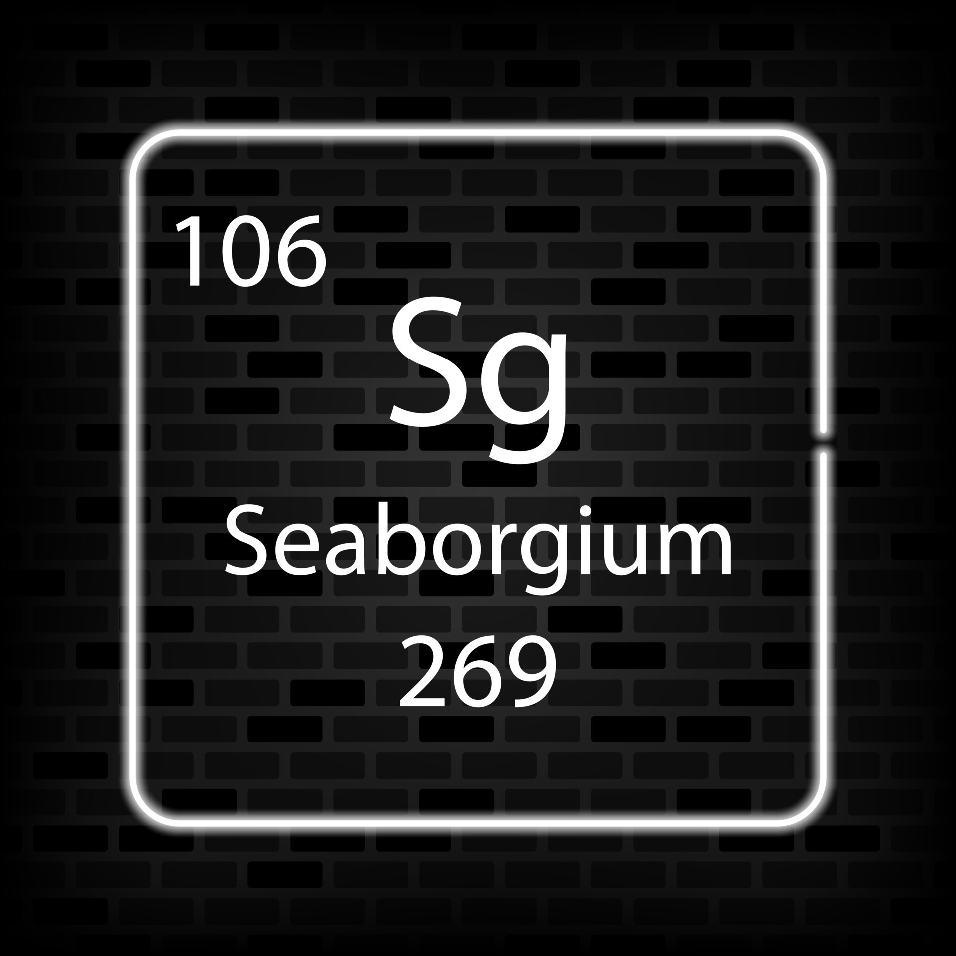 Seaborgium Neon Symbol Chemical Element Of The Periodic Table Vector seaborgium-neon-symbol-chemical-element-of-the-periodic-table-vector
