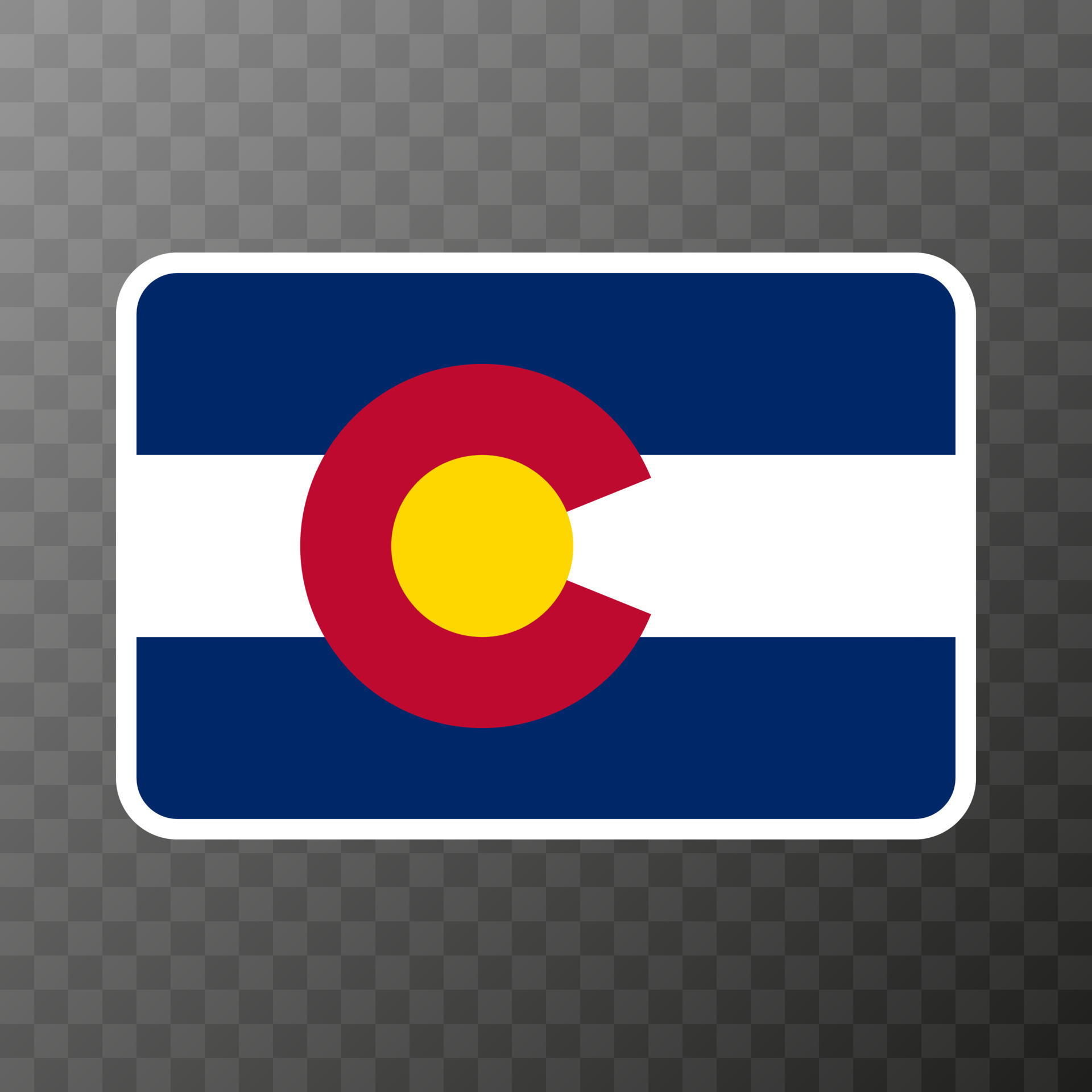 Colorado state flag. Vector illustration. 21554676 Vector Art at Vecteezy