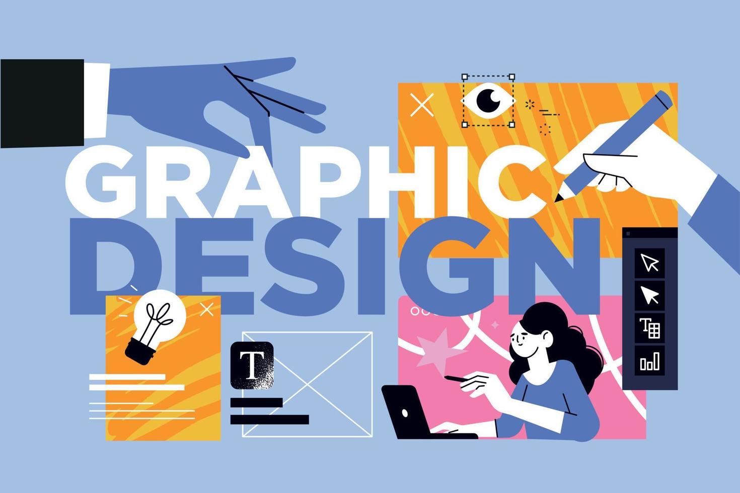 Vector Illustration Of Graphic Design Creative Concept For Web Banner Social Media Banner