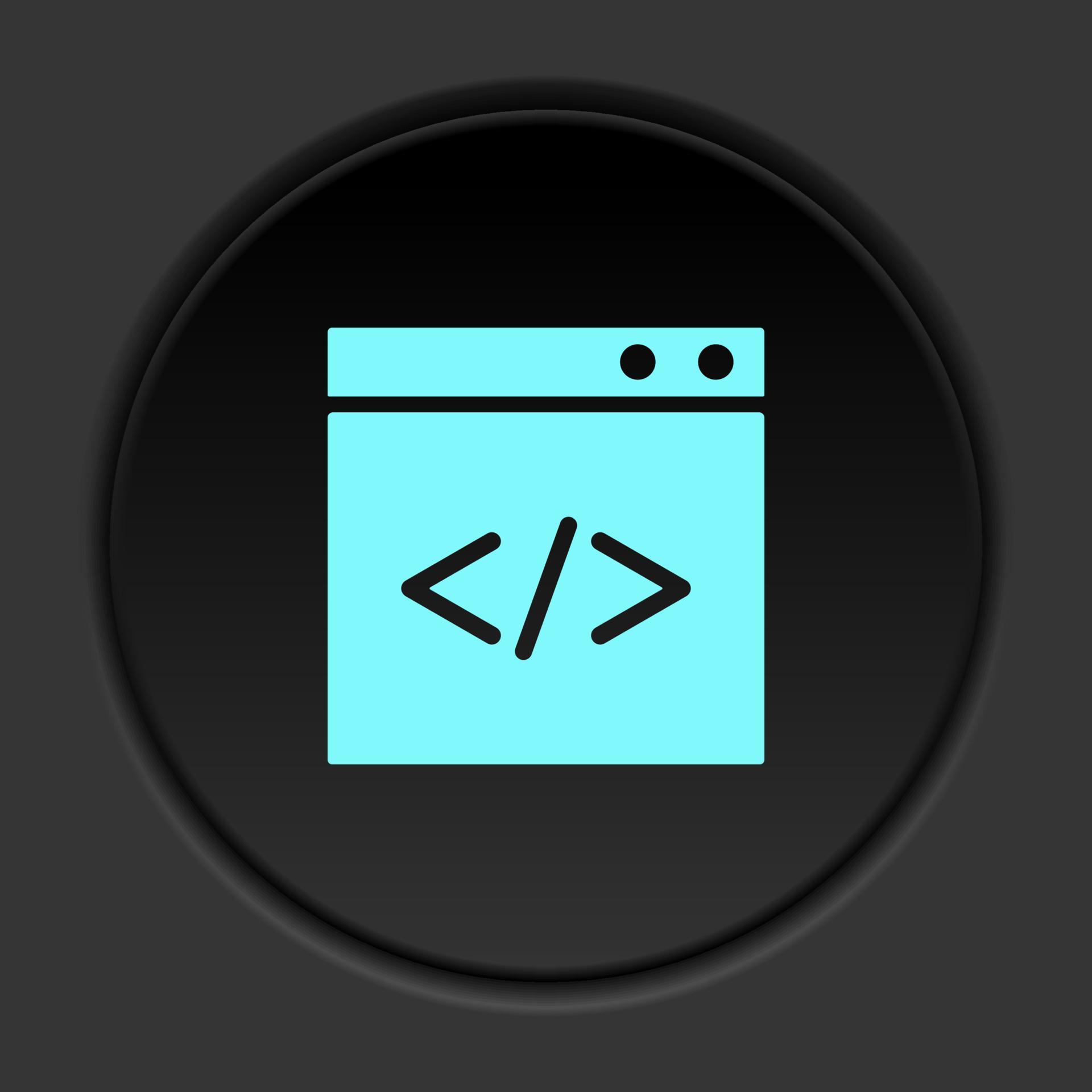 Round Button Icon Website Internet Browser Code Button Banner Round Badge Interface For