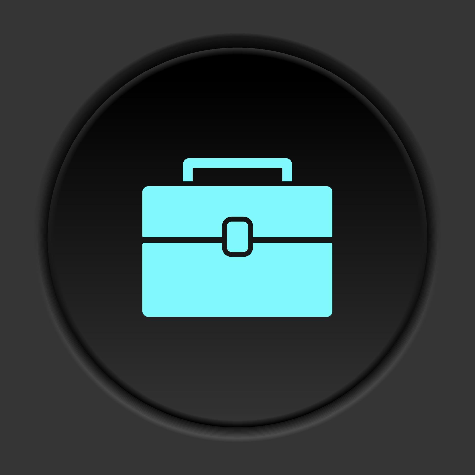 Round Button Icon Briefcase Bag Button Banner Round Badge Interface For Application