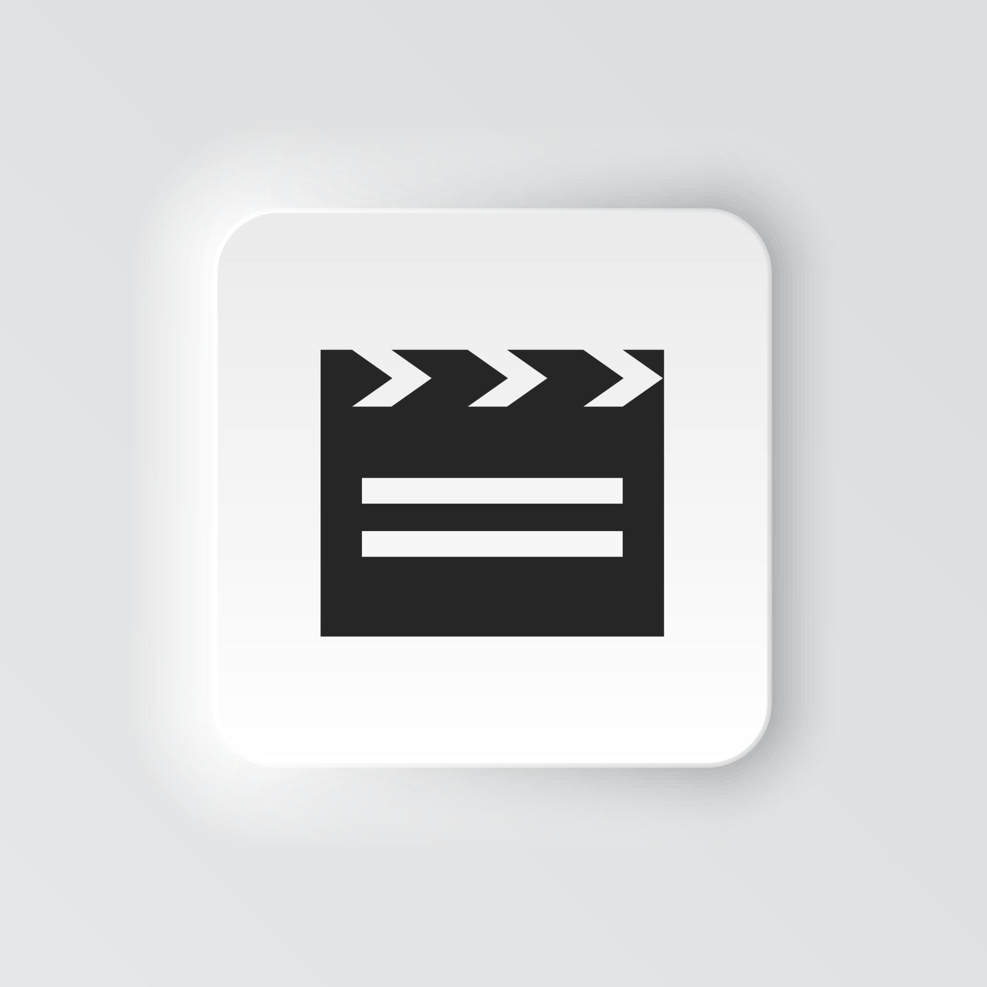 Rectangle button icon Closed slate. Button banner Rectangle badge interface for application ...