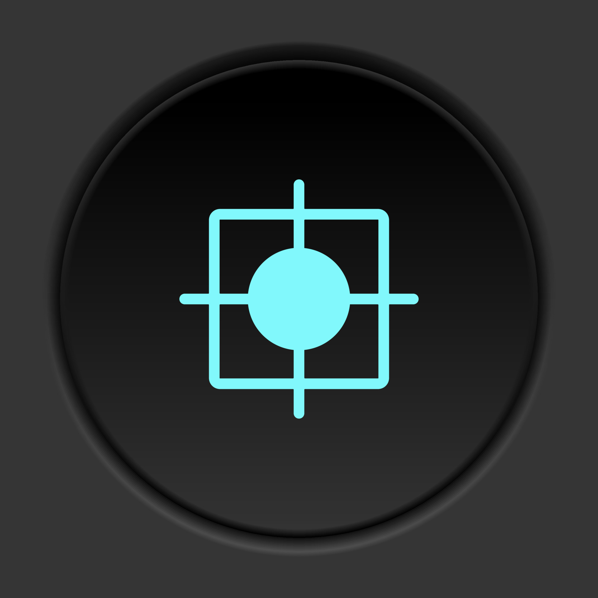 Round Button Icon Bullseye Dartboard Button Banner Round Badge Interface For Application