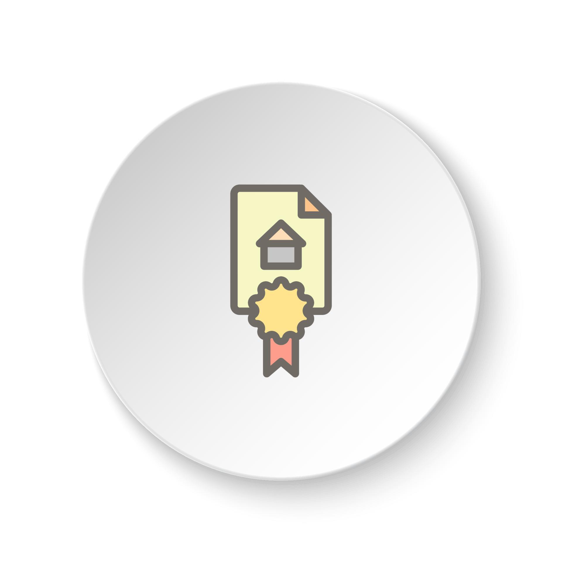 Round button for web icon, agreement, contract. Button banner round, badge interface for ...
