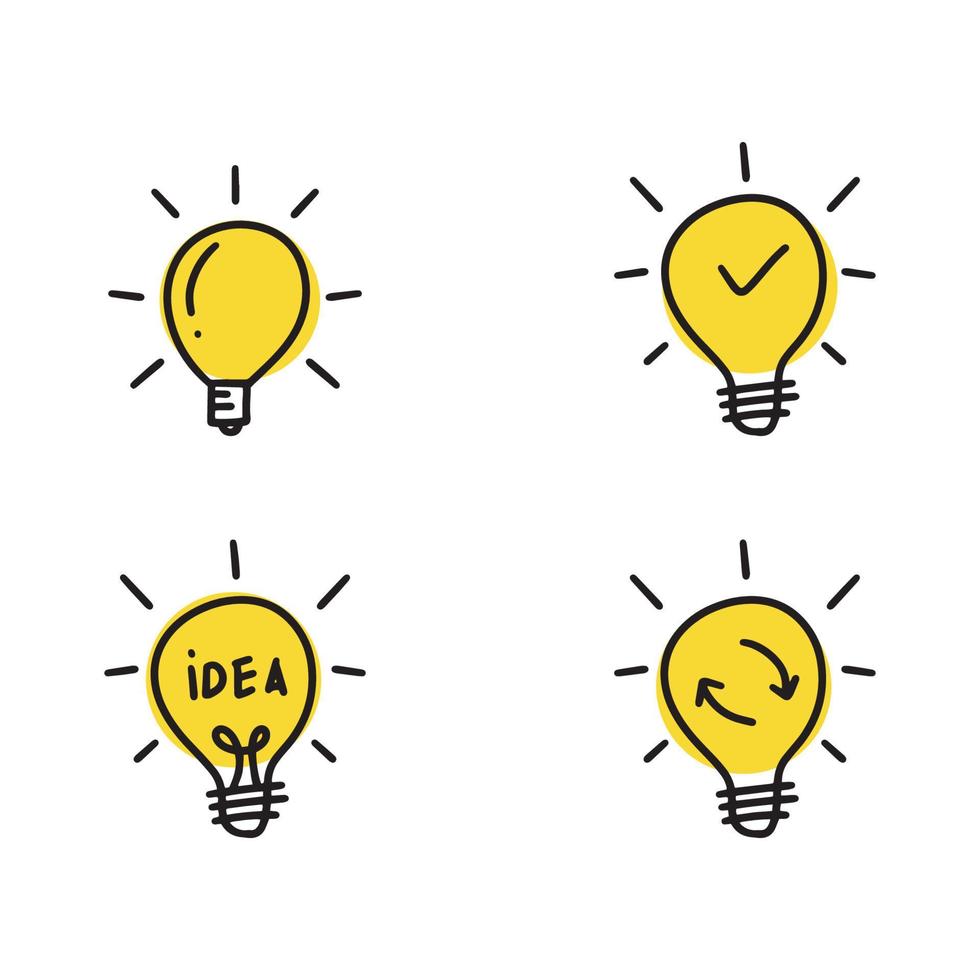 Light bulb creative idea hand drawn vector logo design 21558309 Vector ... Light bulb creative idea hand drawn vector logo design 21558309 Vector ...