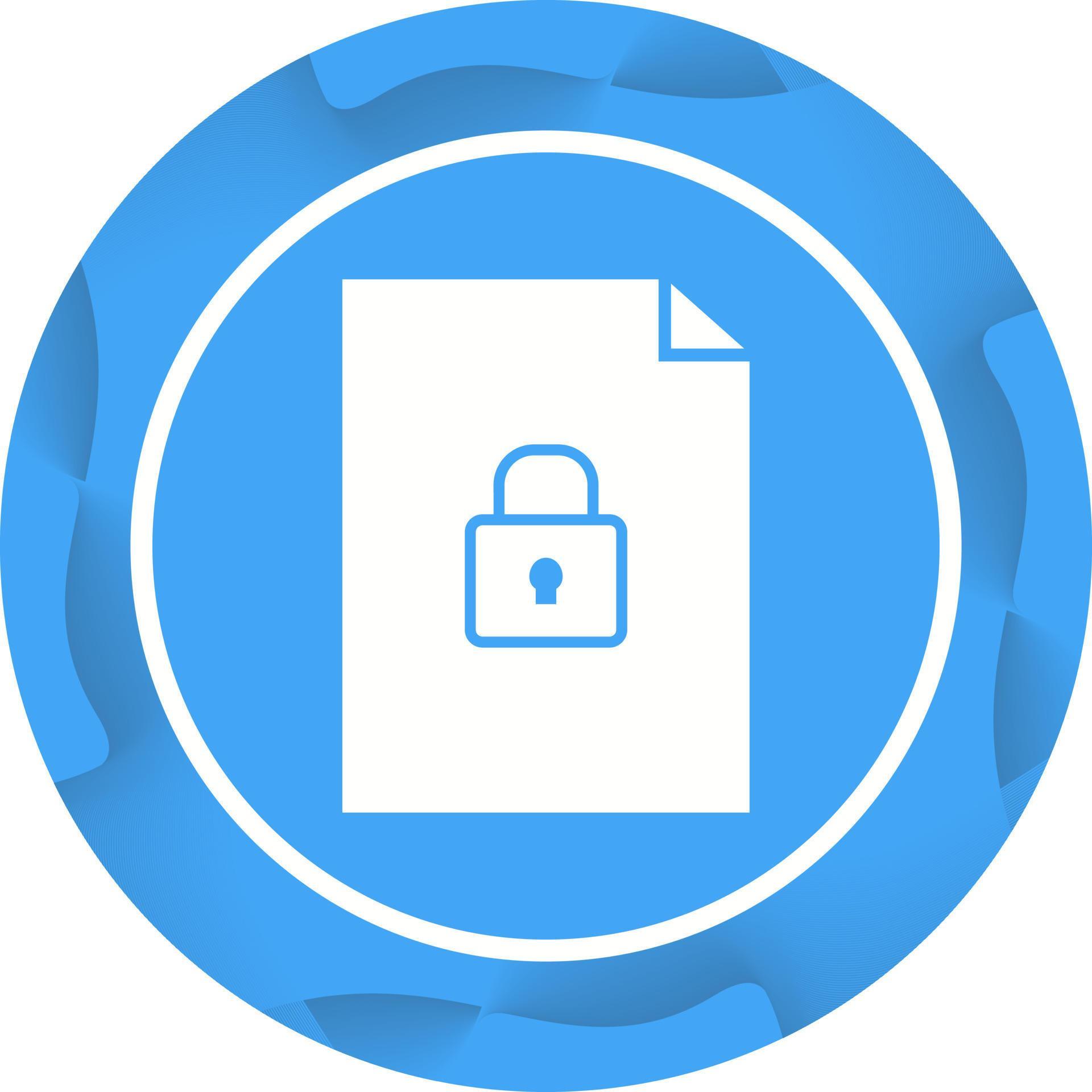 Secure Document Vector Icon 21560086 Vector Art at Vecteezy