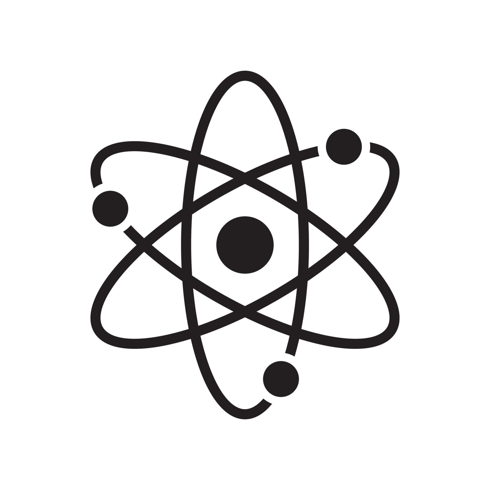 Atom Or Proton Nucleus Science Technology Molecular Sign Symbol