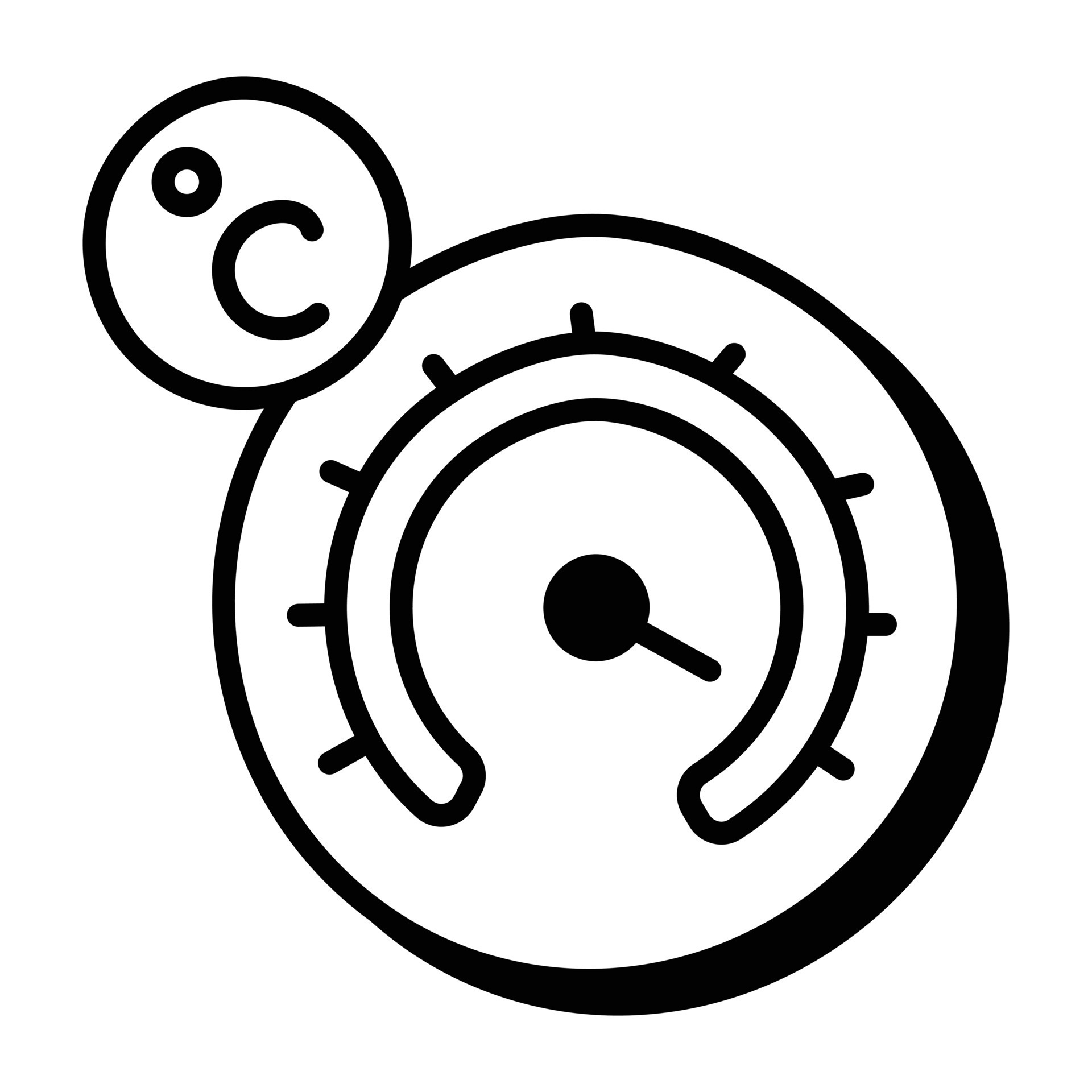 Trendy Temperature Gauge 21560966 Vector Art at Vecteezy