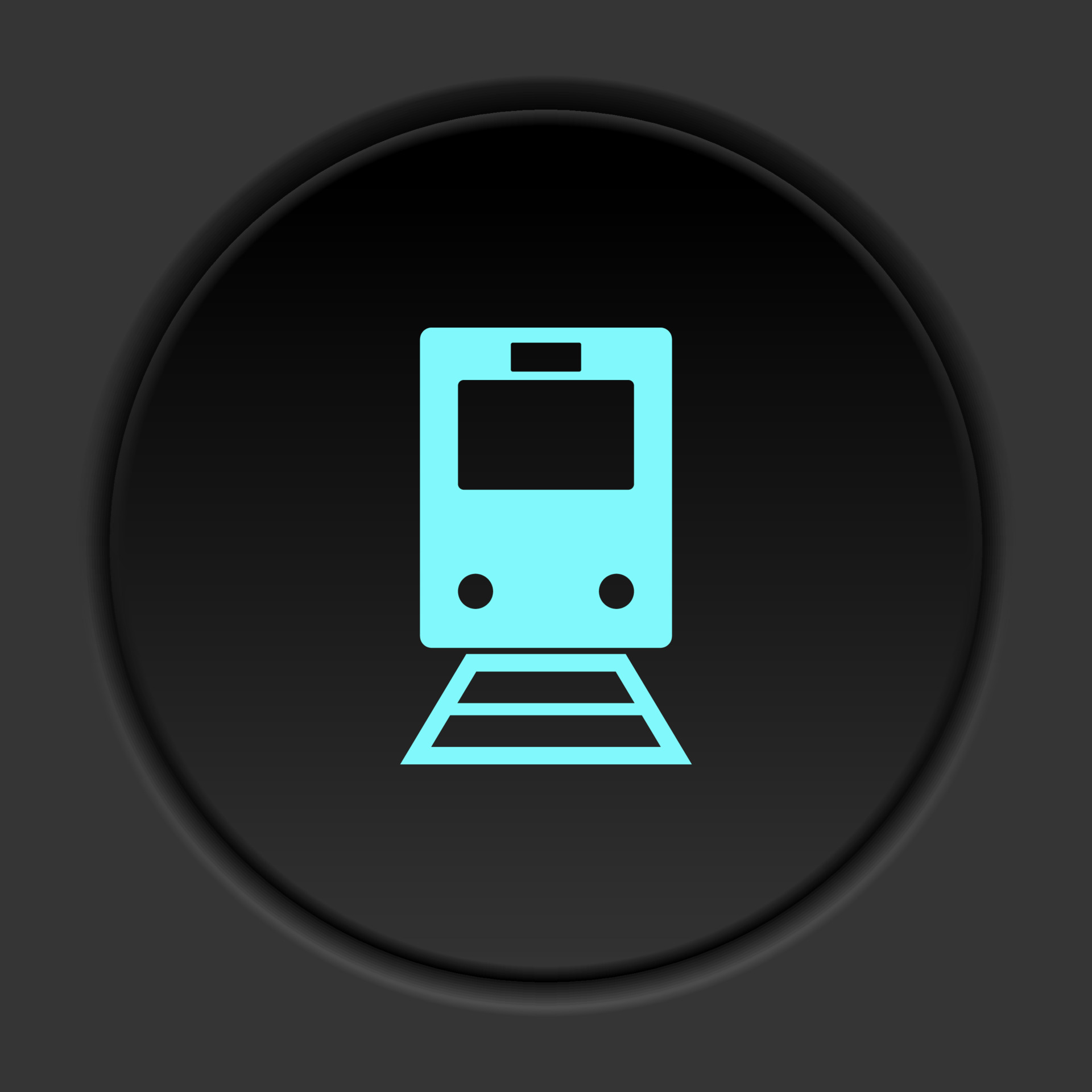 Round Button Icon Train Button Banner Round Badge Interface For Application Illustration On