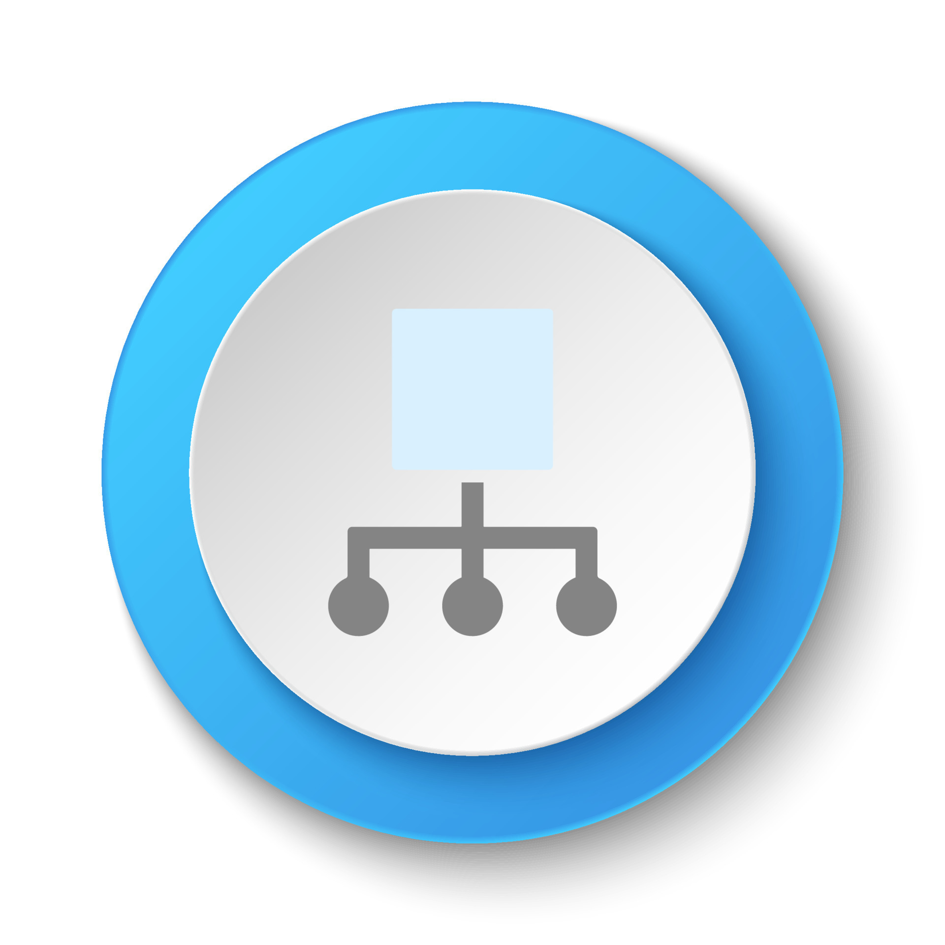 Round Button For Web Icon Hierarchical Network Button Banner Round Badge Interface For