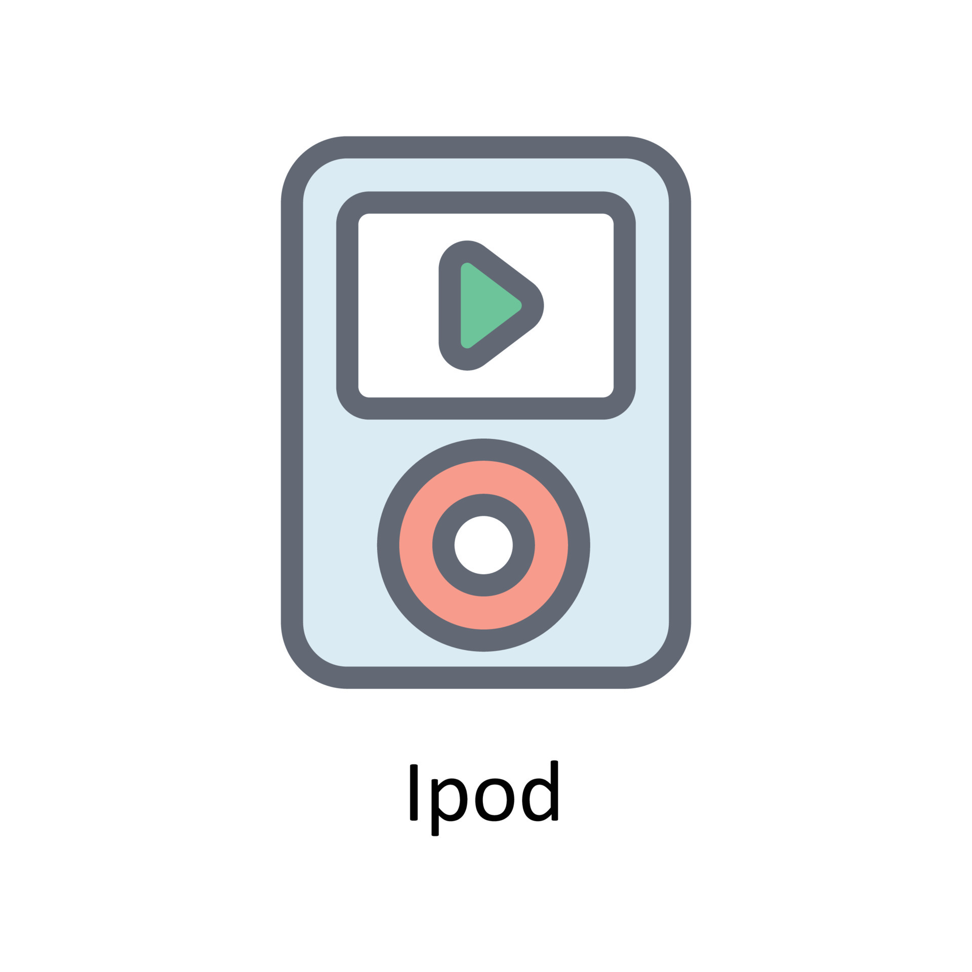 iPod vector llenar contorno iconos sencillo valores ilustración valores 21561206 Vector en Vecteezy