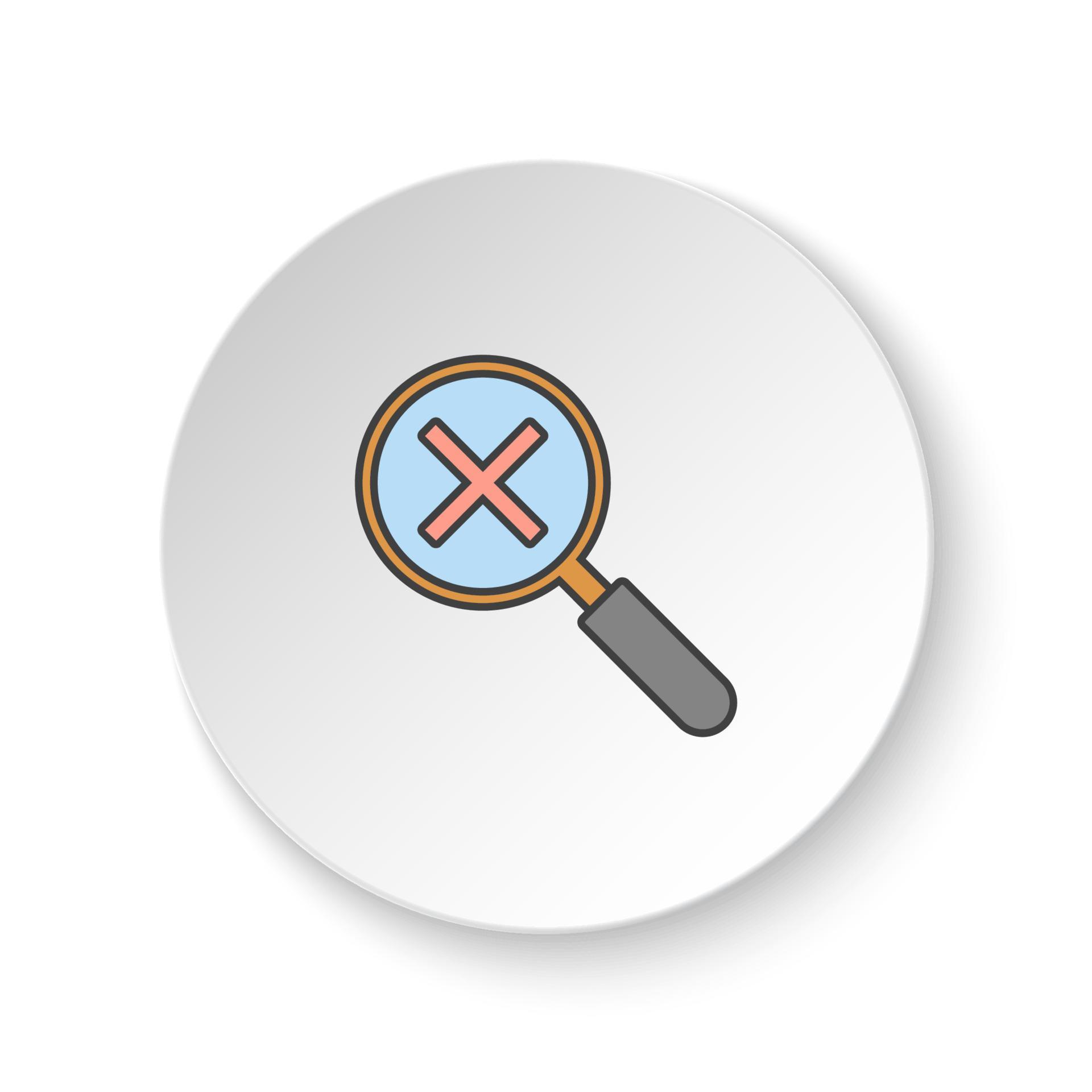 Round button for web icon, Zoom symbol. Button banner round, badge interface for application ...