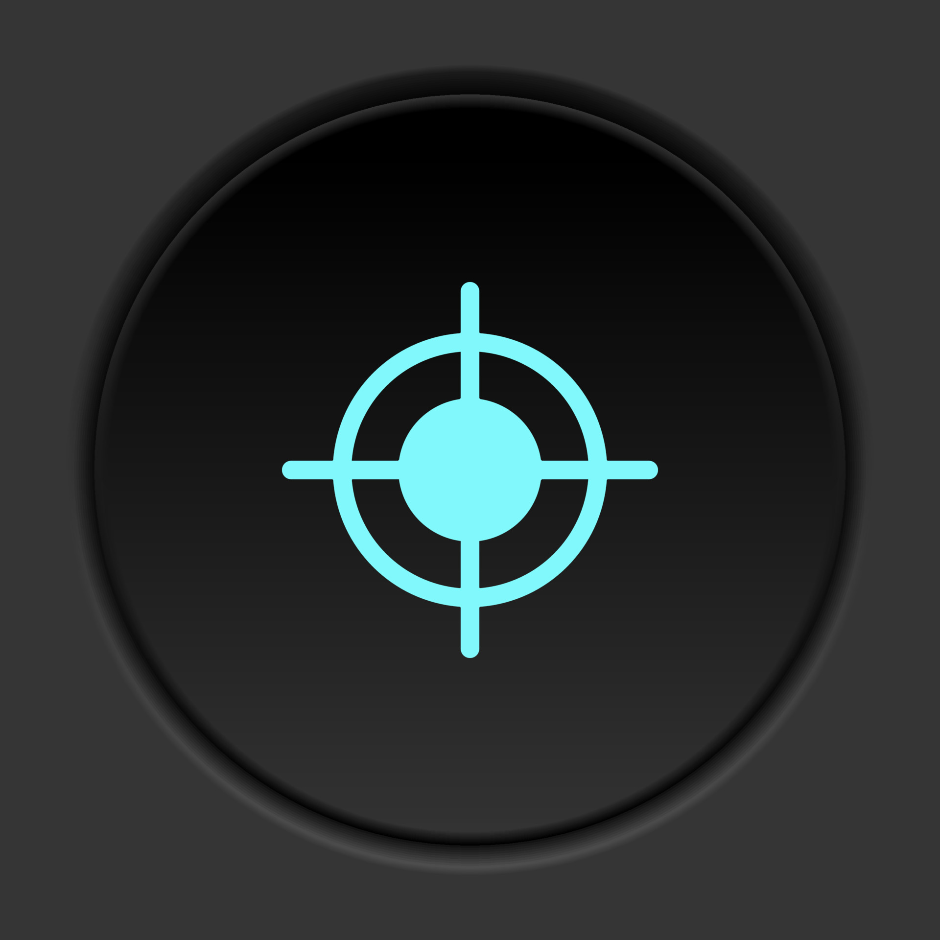 Round Button Icon Bullseye Dartboard Button Banner Round Badge Interface For Application