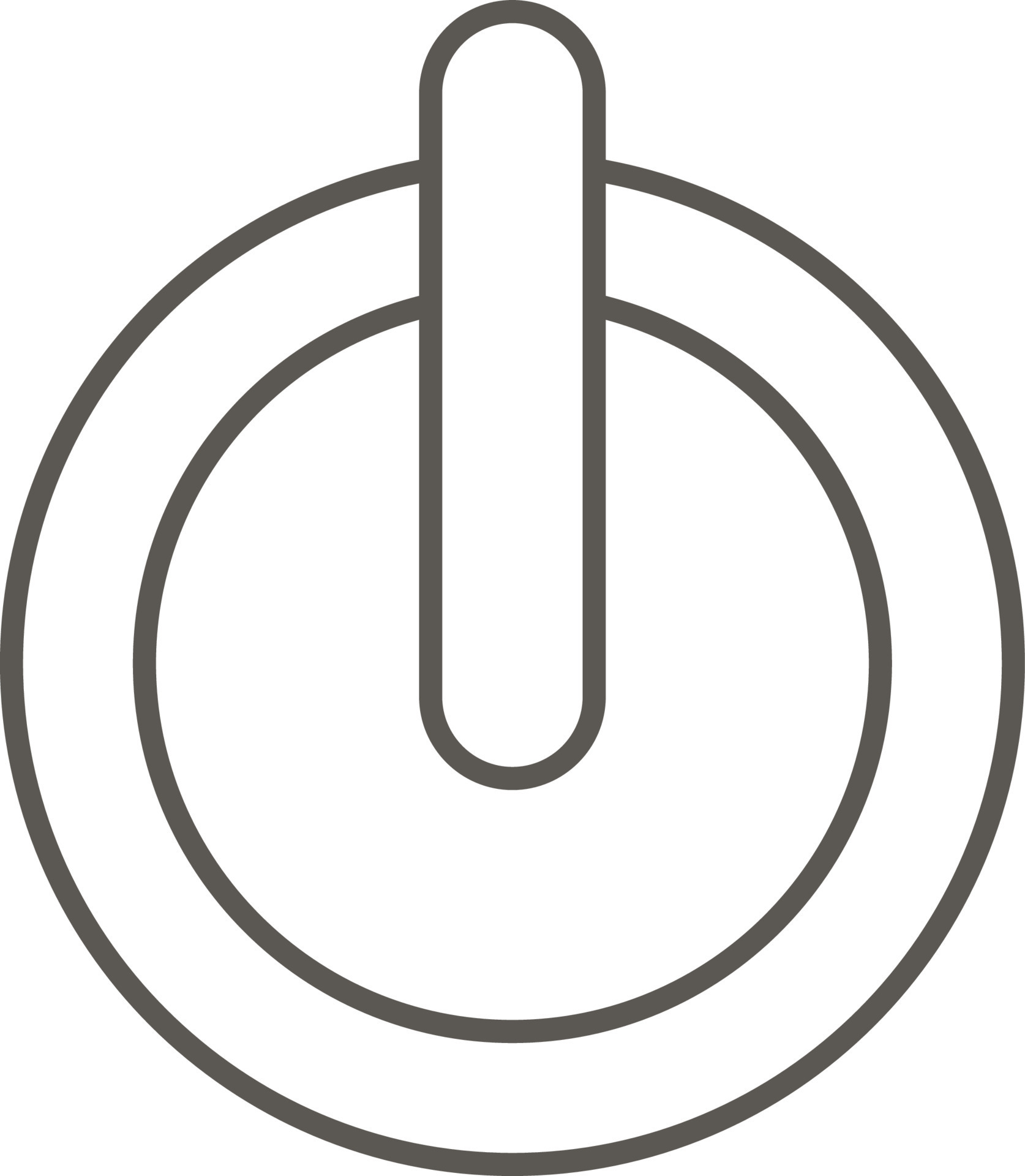 Power button vector icon. Simple element illustration from map and ...