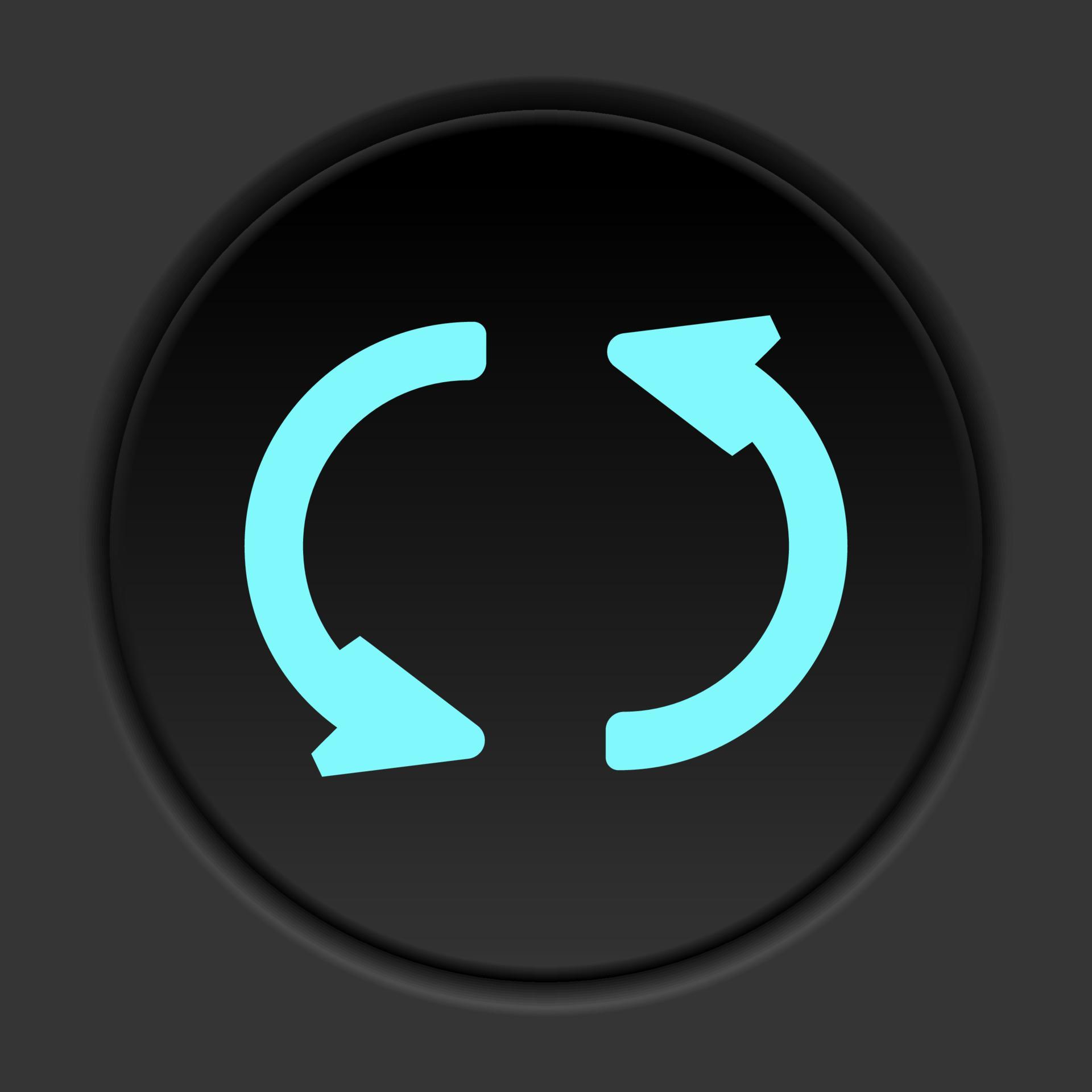 Round button icon, loading, refresh. Button banner round, badge interface for application ...