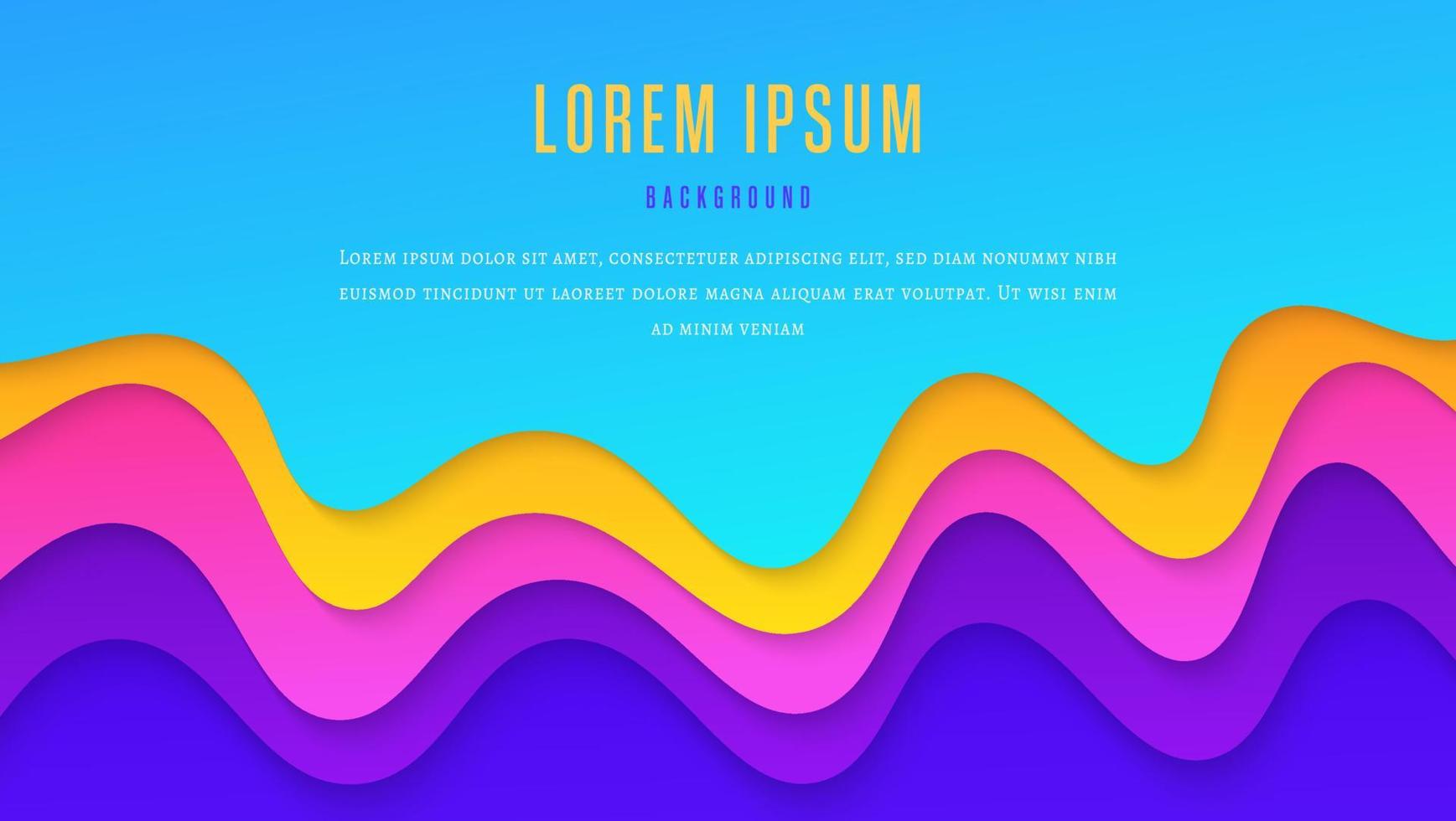 Abstract Modern Gradient Colorful Waves Shape Background Design ...