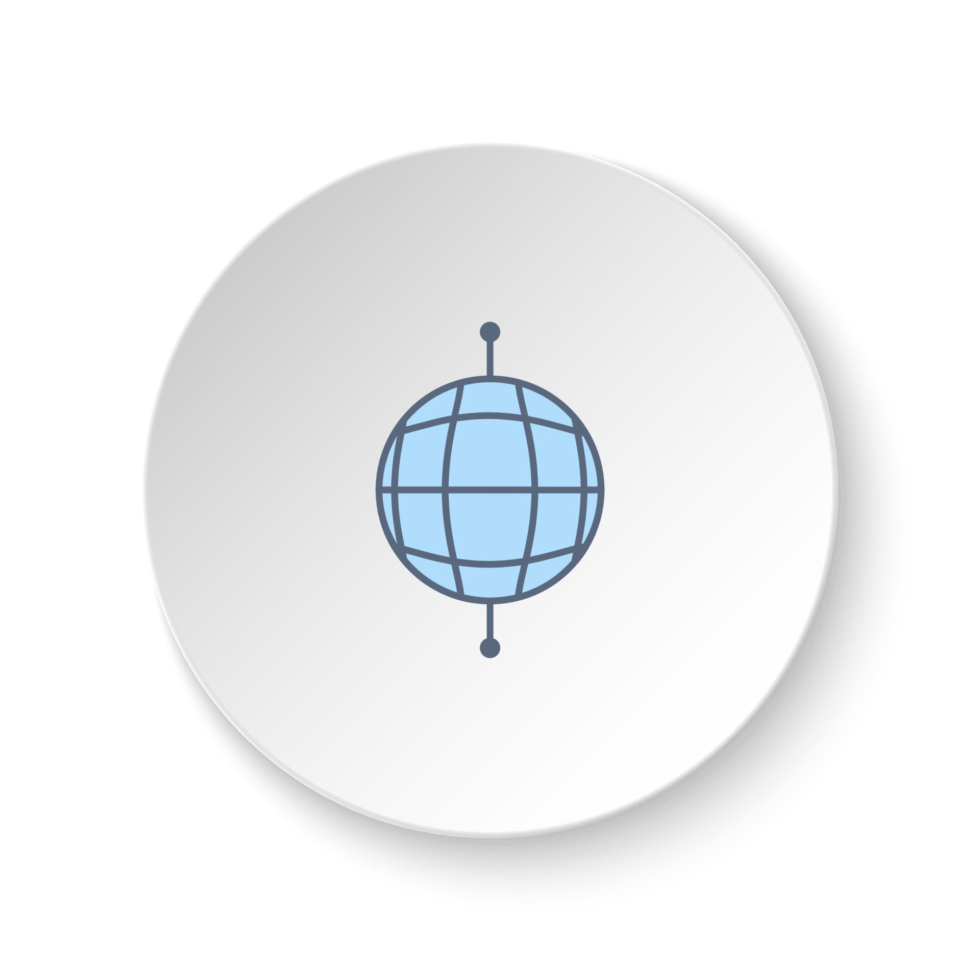 Round Button For Web Icon Global Network Button Banner Round Badge Interface For Application