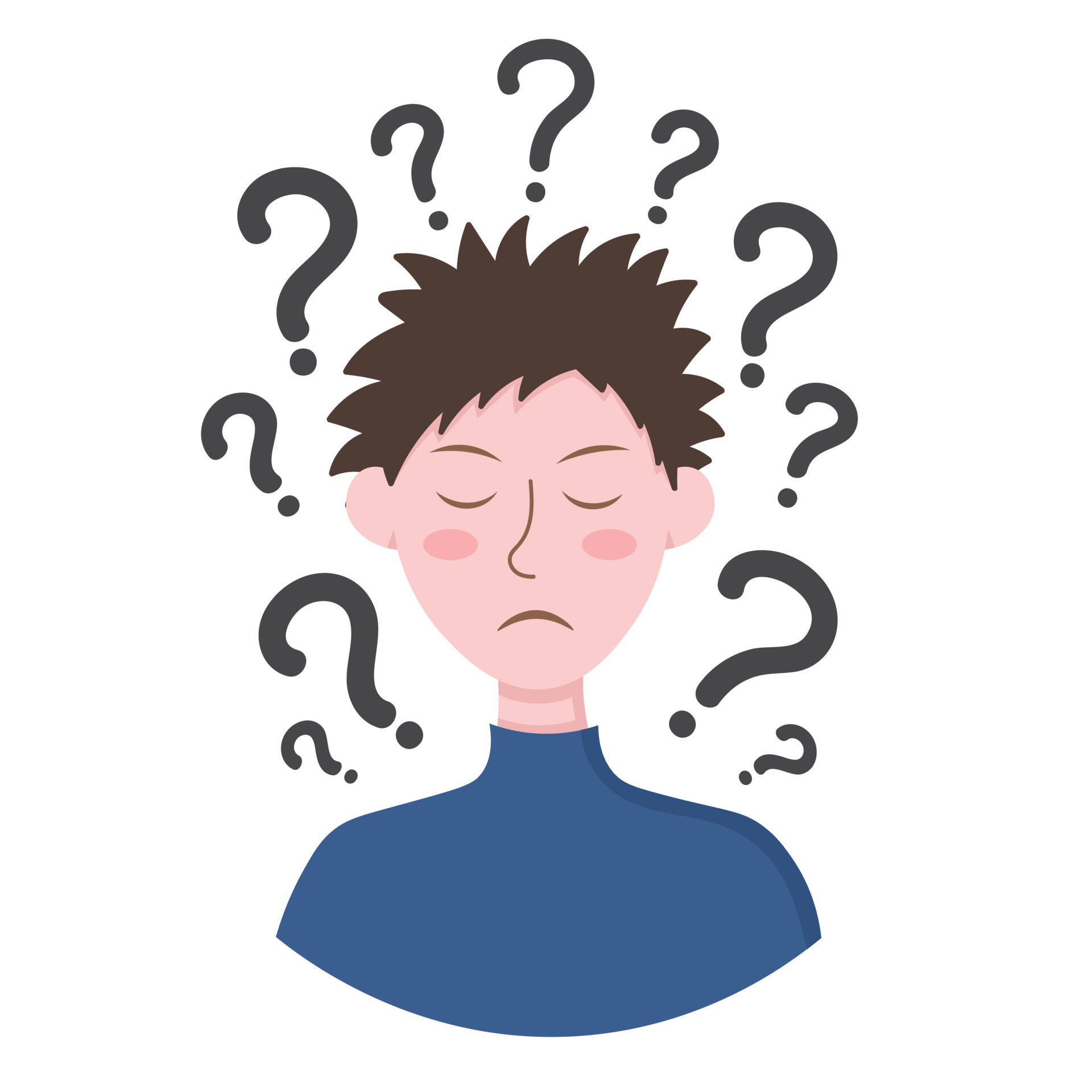 Doodle Flat Clipart Illustration About Mental Health All Objects Are