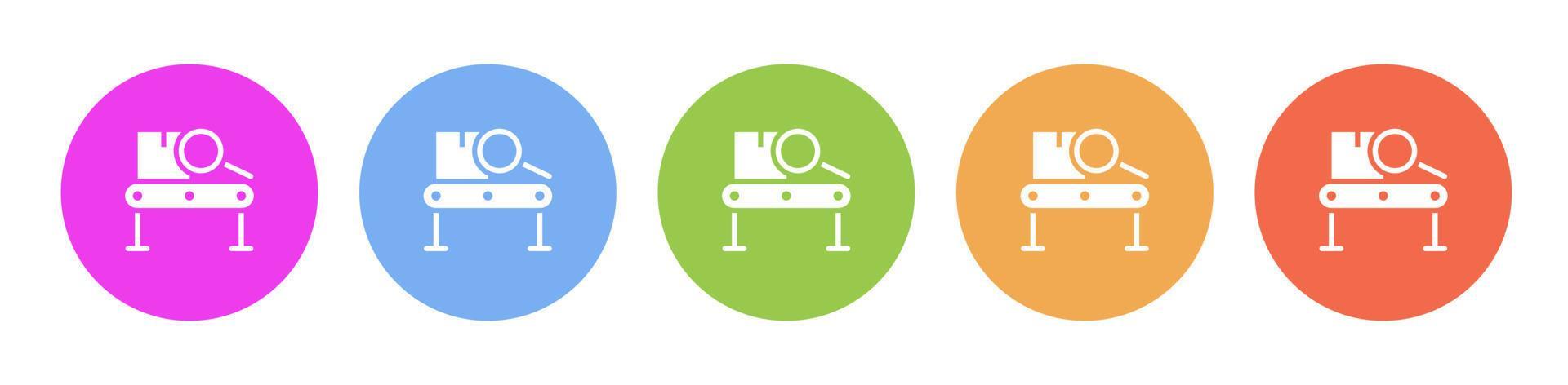 Multi Colored Icon Mass Production Conveyor Button Banner Round Badge Interface For Application