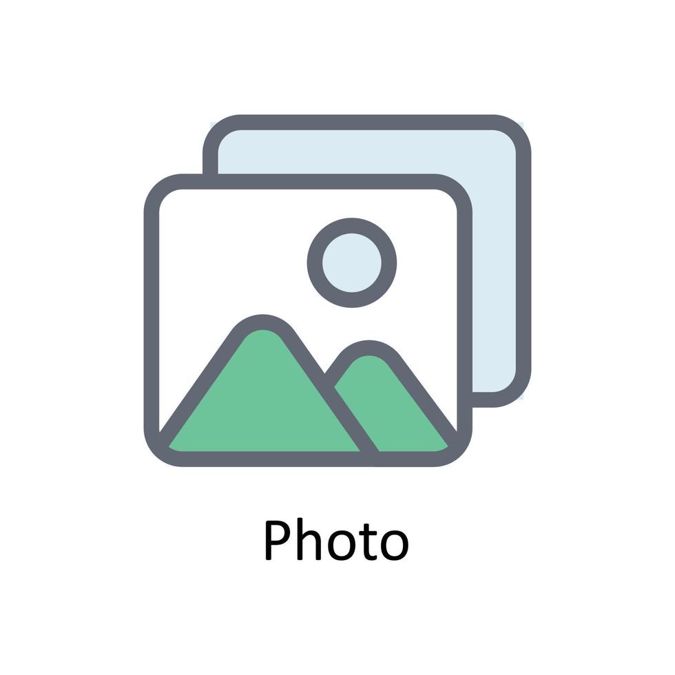 Photo Vector Fill outline Icons. Simple stock illustration stock ... Photo Vector Fill outline Icons. Simple stock illustration stock ...
