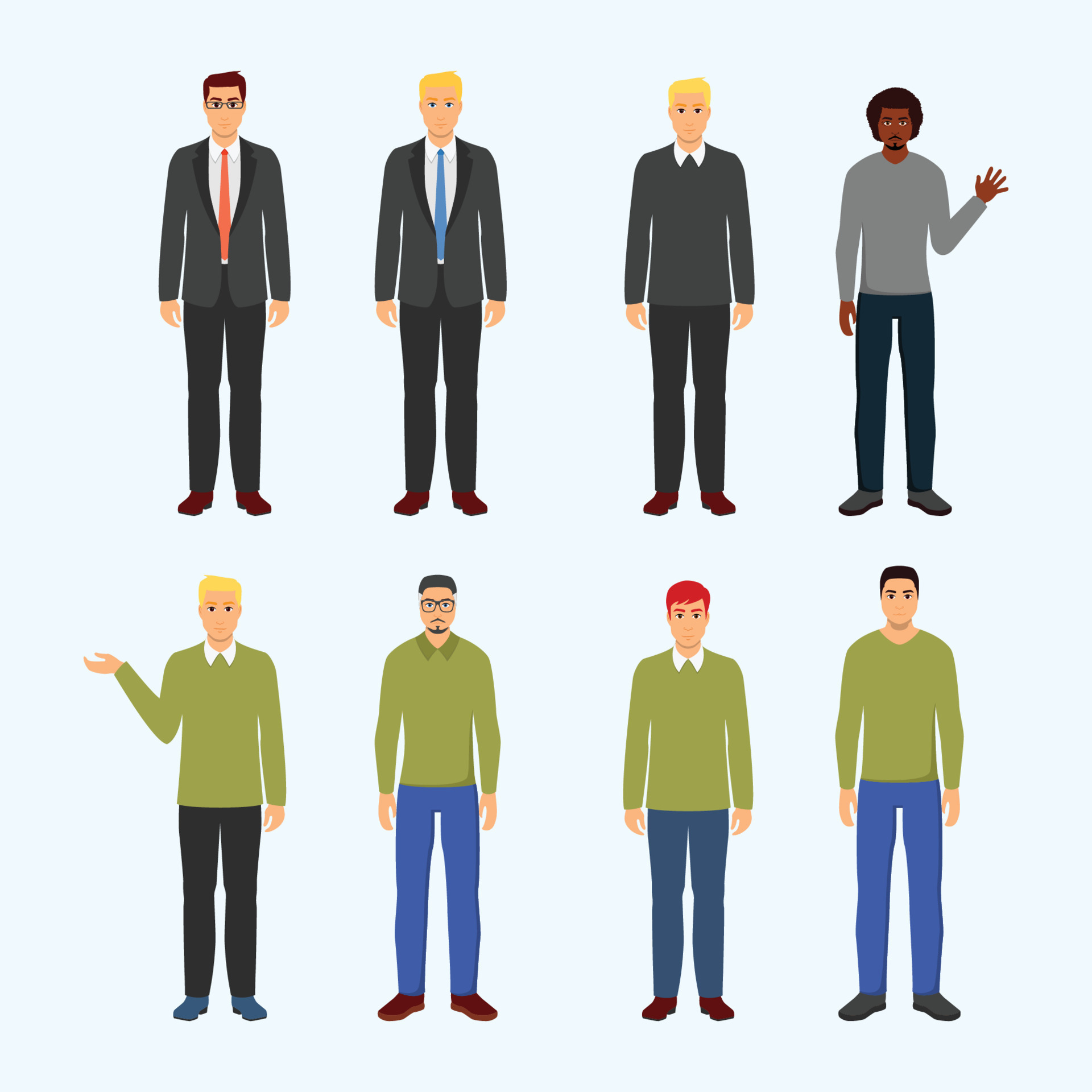 Vector Smart Guy Office Man Character Set 21565047 Vector Art At Vecteezy vector-smart-guy-office-man-character-set-21565047-vector-art-at-vecteezy